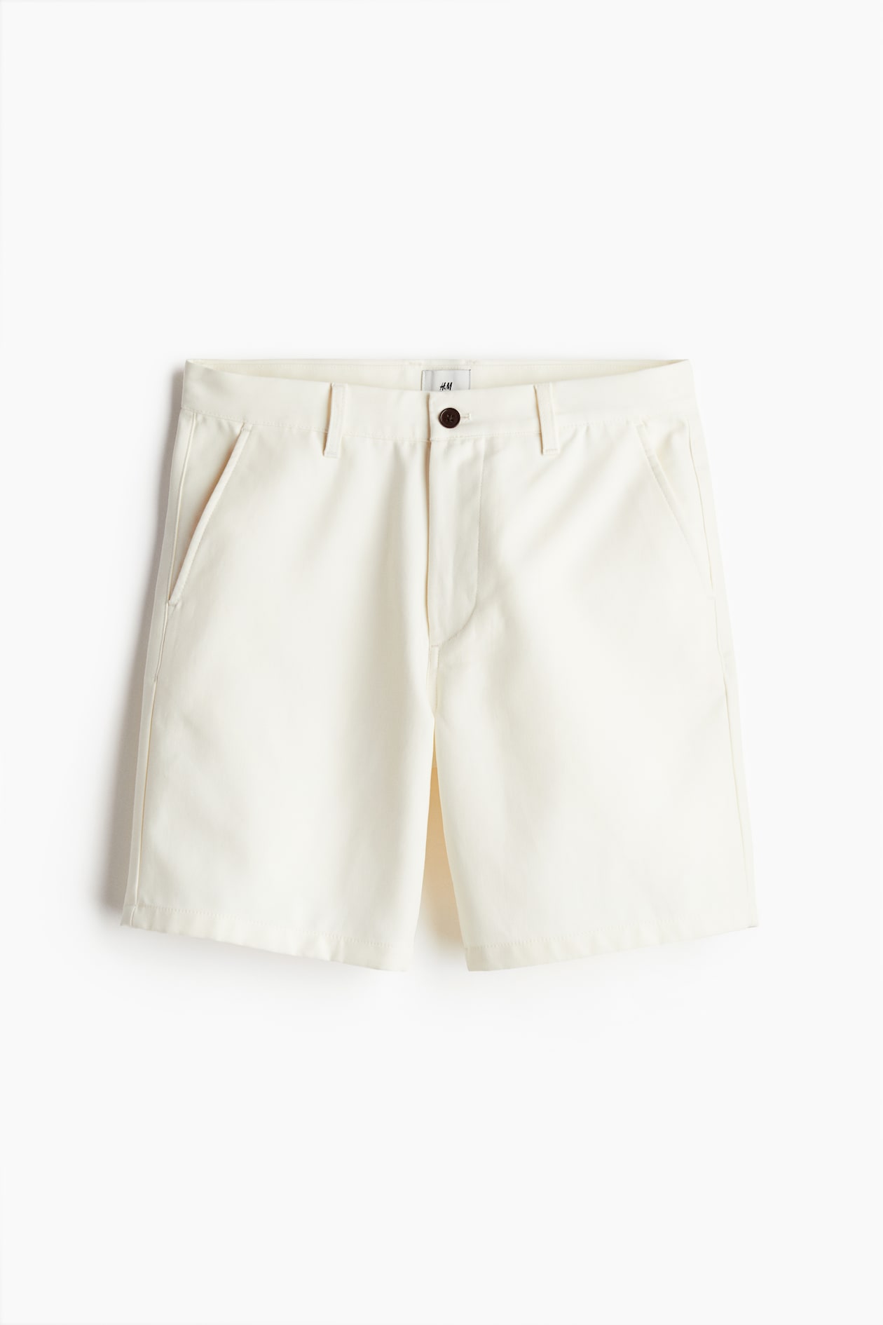 Regular Fit Chino Shorts - White - Men | H&M AU