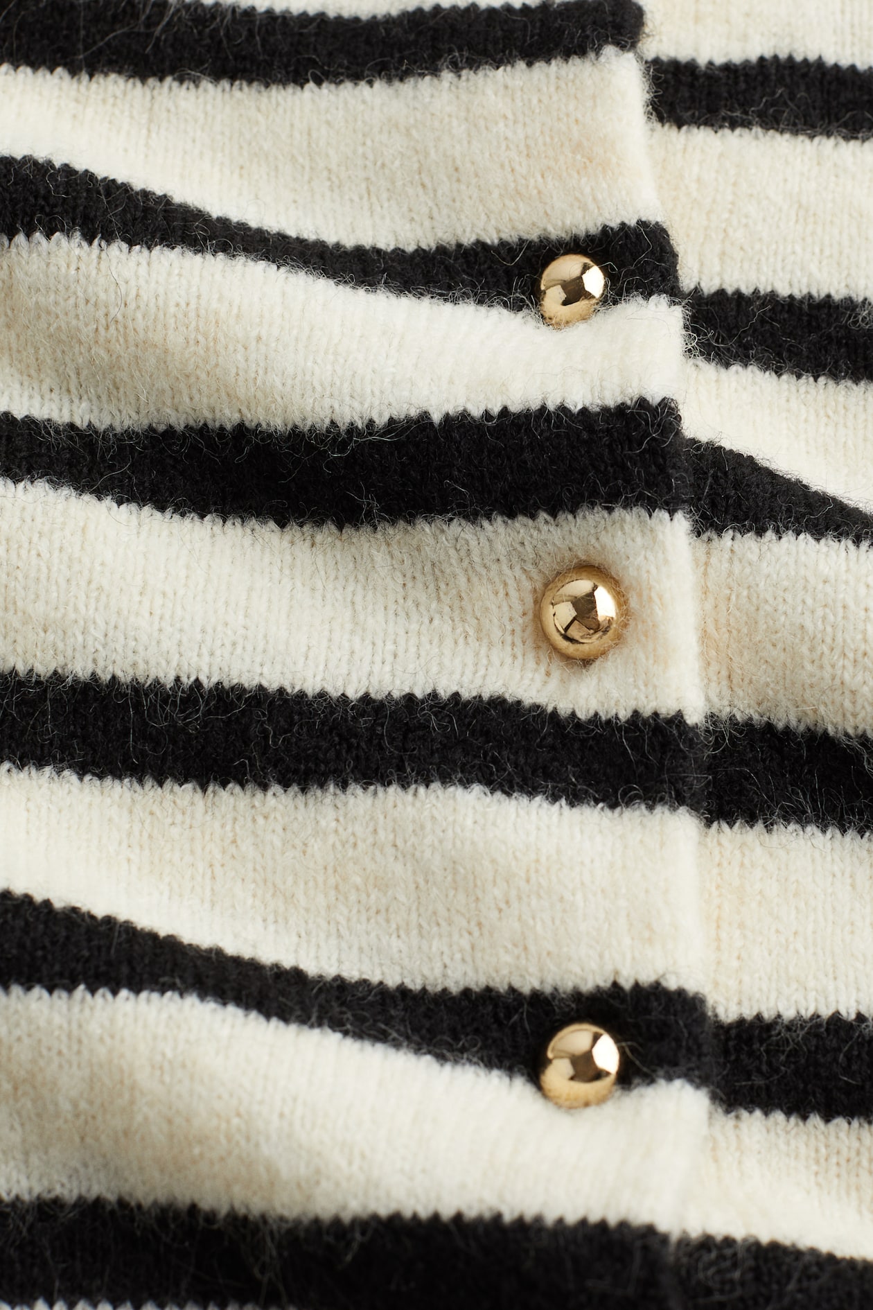 Women's Cream/striped Knit Cardigan | H&M US