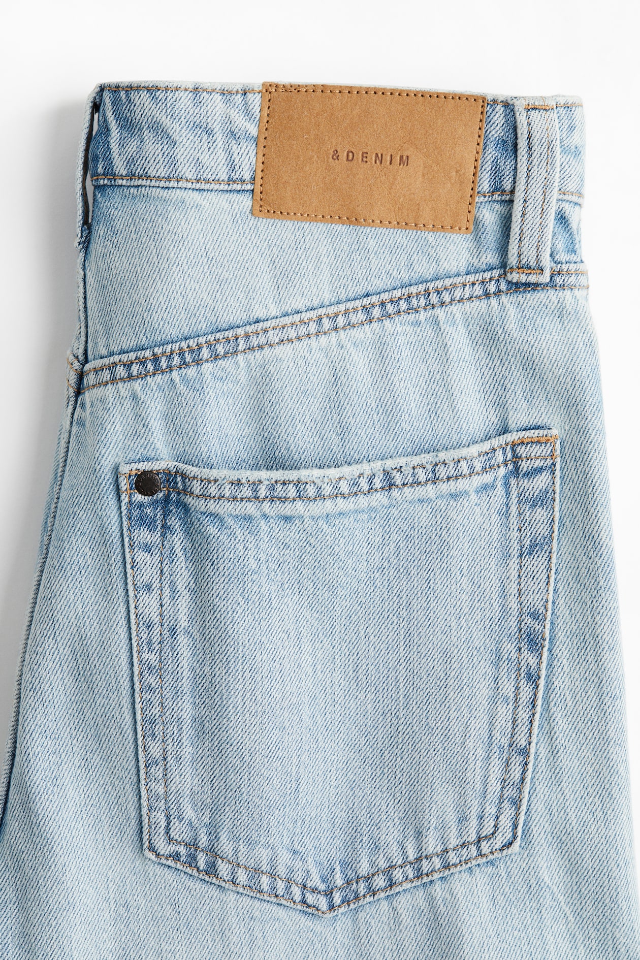Women's Light denim blue Ava Ultra High Rise Wide Leg Jeans | H&M US