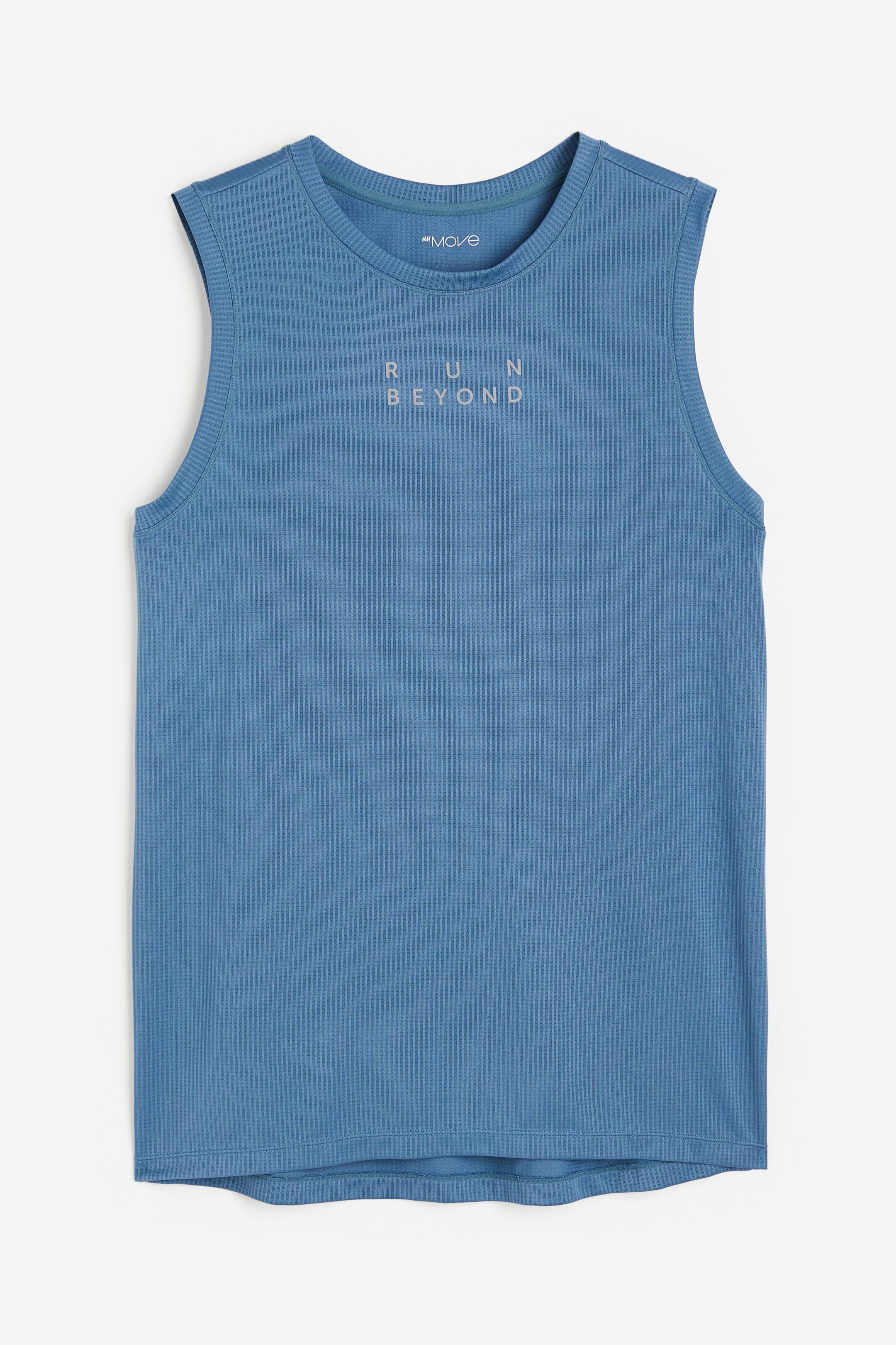 Men’s Blue DryMove™ Running vest top | H&M HK