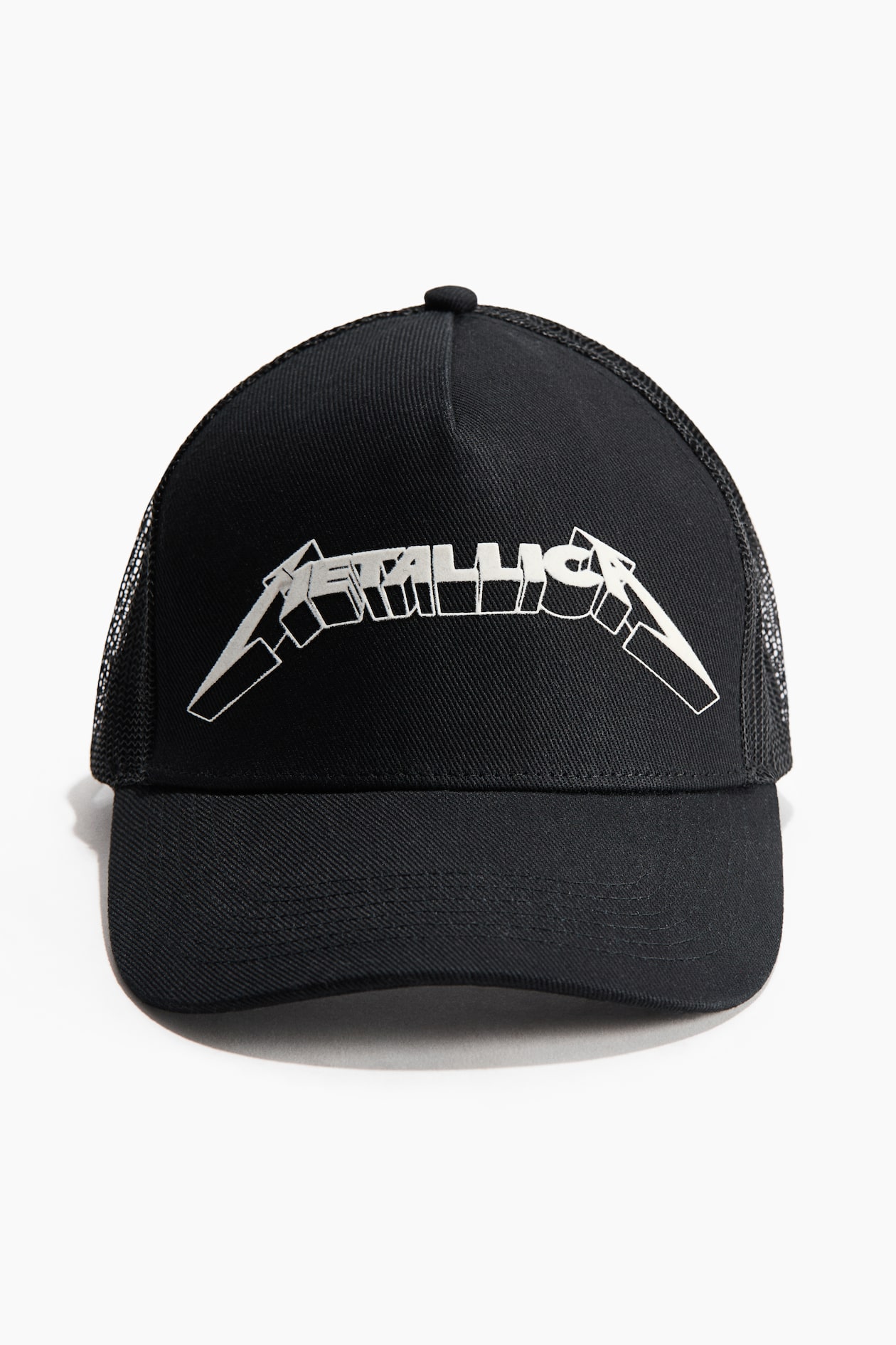 Men’s Black/Metallica Trucker Cap with Motif | H&M CA
