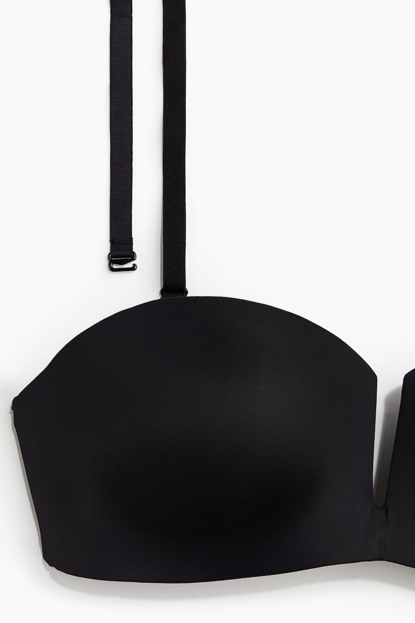 Sostén balconette con relleno en microfibra - Negro - Ladies | H&M MX