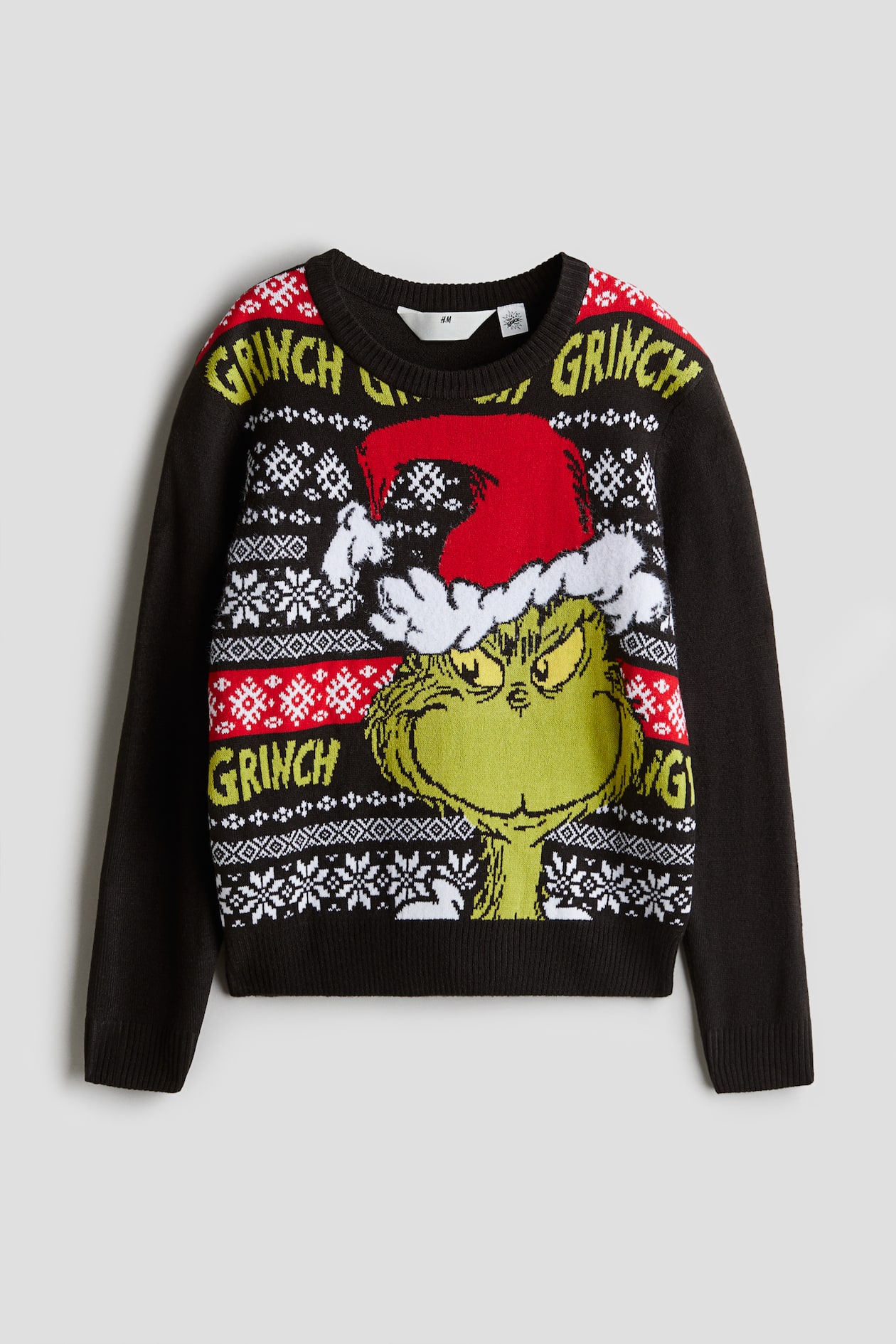Jersey en punto jacquard - Negro/El Grinch - NIÑOS | H&M ES