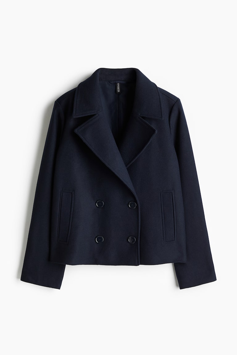 Short Pea Coat - Navy blue - Ladies | H&M US