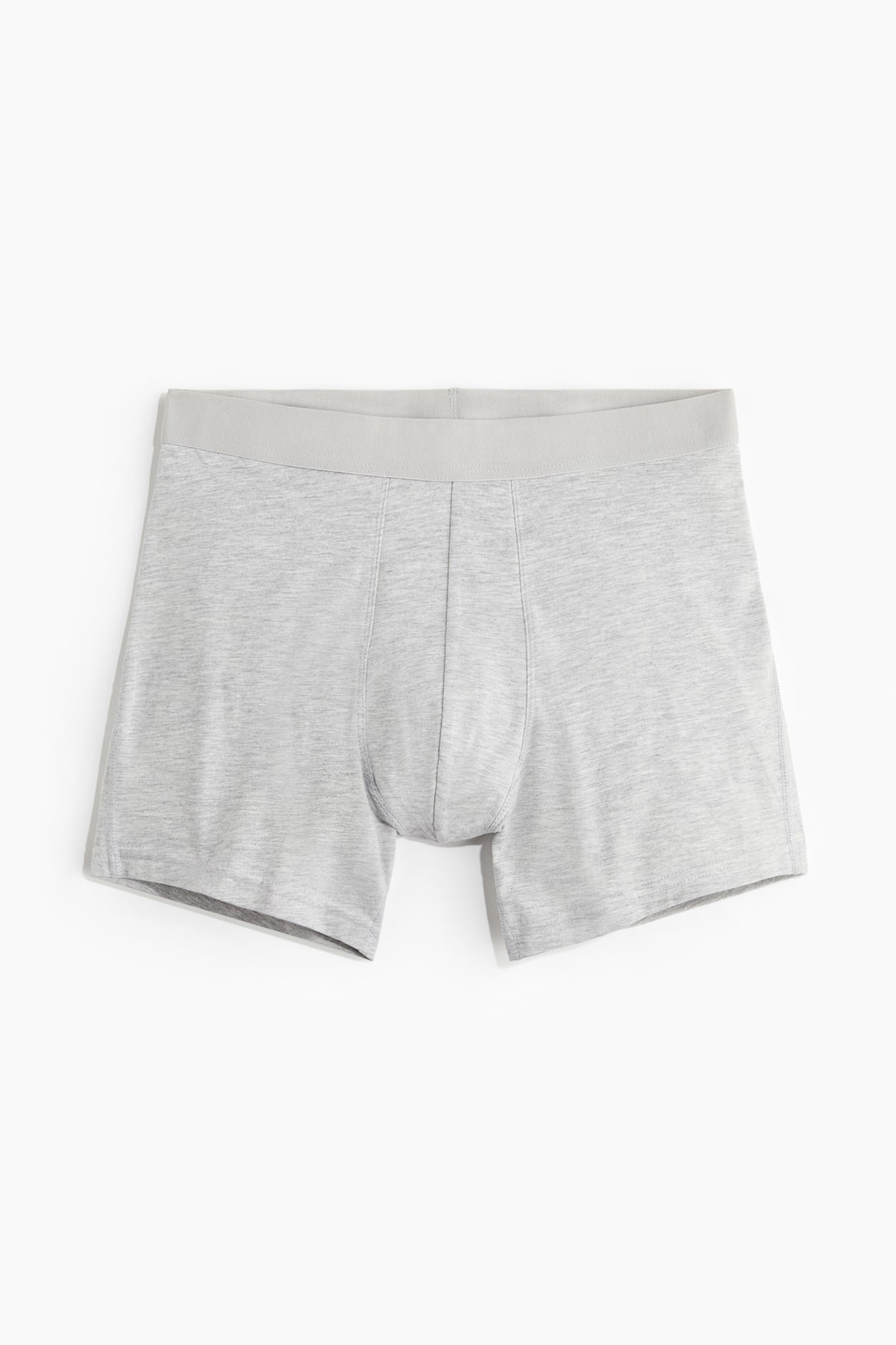 5-pack Mid-Length Boxer Briefs with Lycra® - Gray melange - Men | H&M US