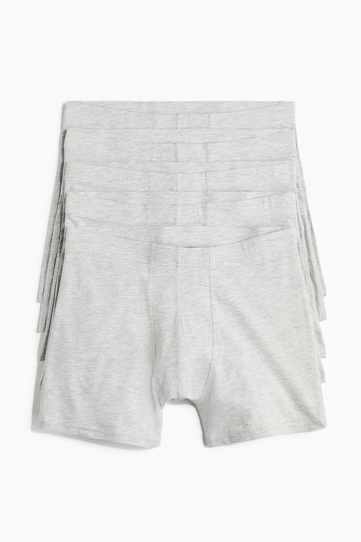 5-pack Cotton Boxer Shorts - Gray melange - Men | H&M US
