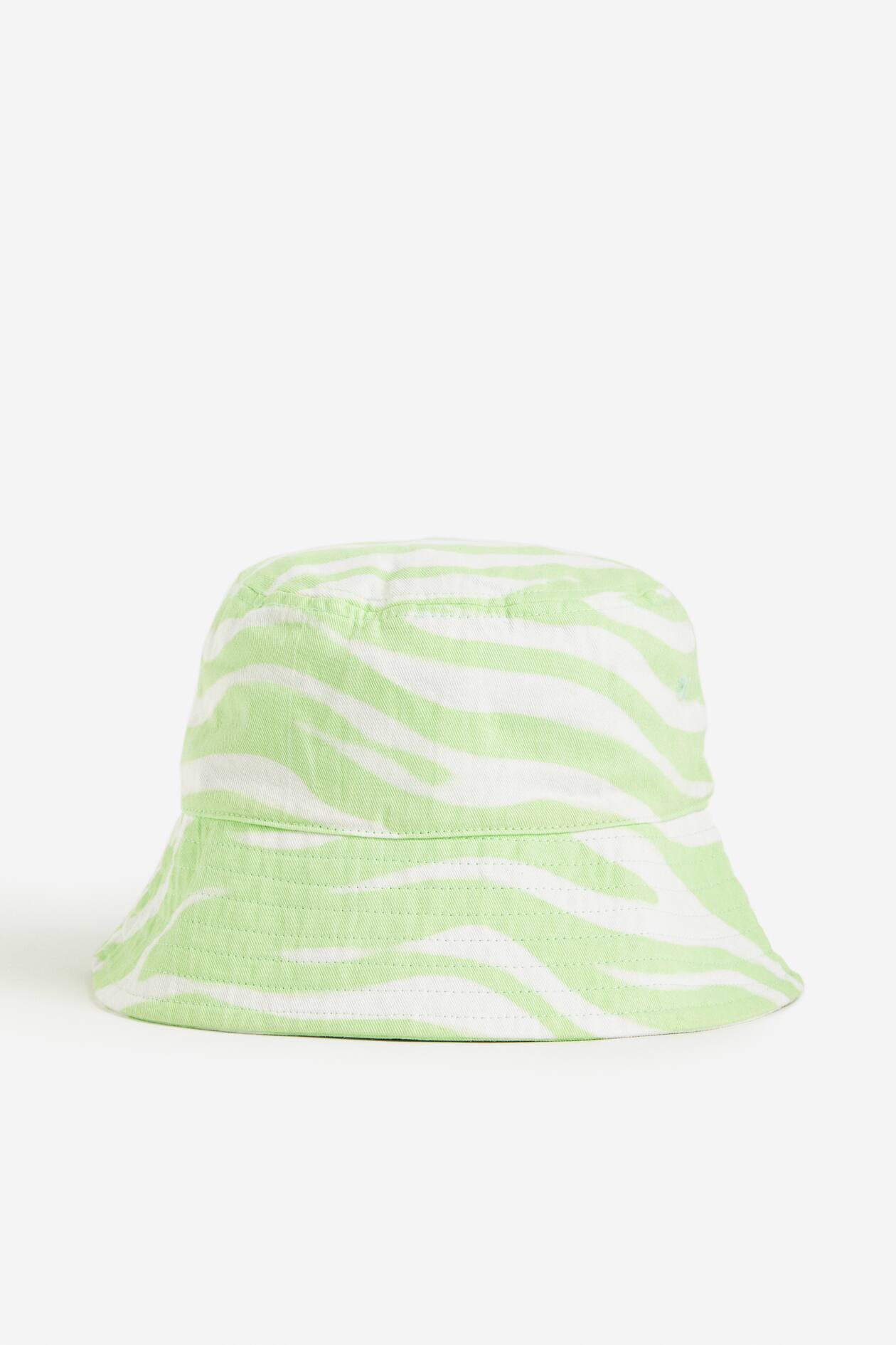 Chapéu bucket estampado - Verde claro - SENHORA | H&M PT