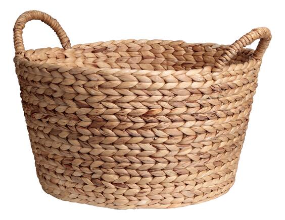 Rund korg i vattenhyacint - Natur - Home All | H&M SE