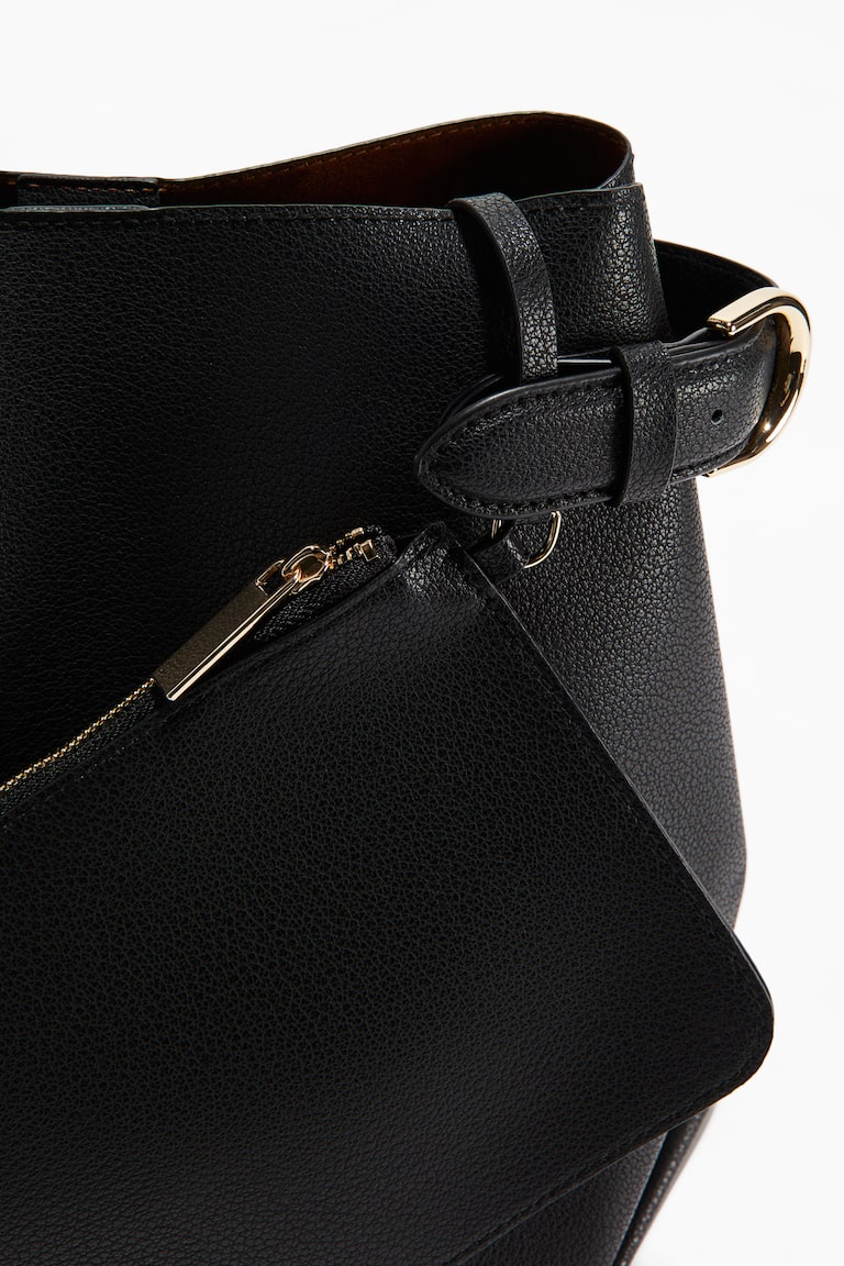 Women's Black Tote bag with pouch | H&M IN