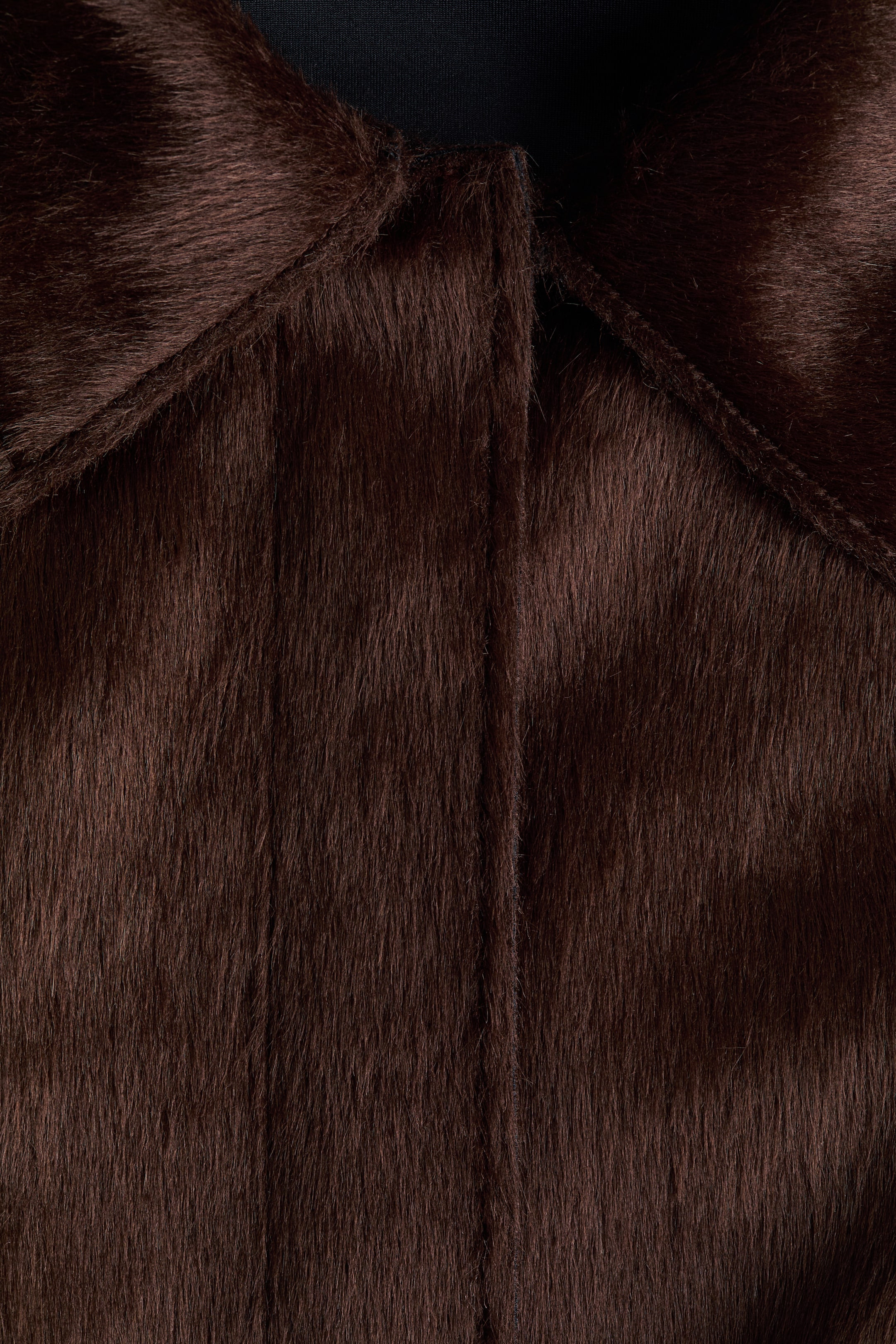 Women's Dark brown Short Jacket with Collar | H&M CA