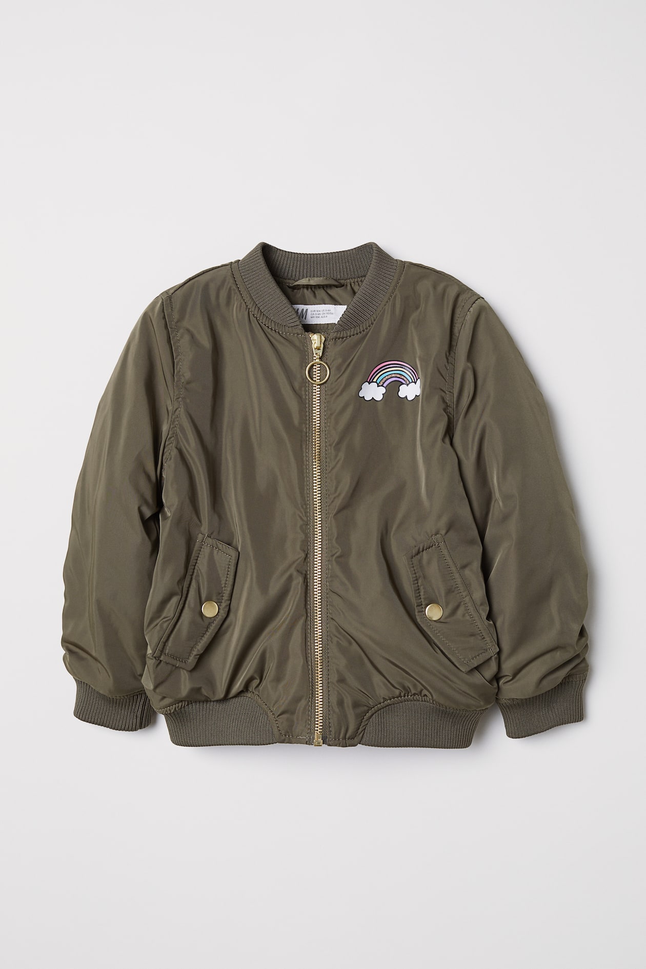 Bomber matelassé - Vert kaki foncé - ENFANT | H&M FR