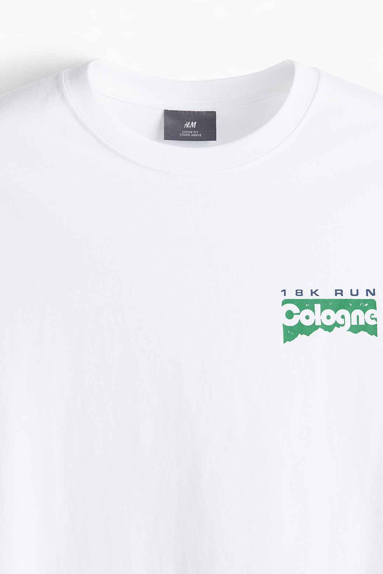 Men’s White/Cologne Loose Fit Printed T-shirt at H&M CA