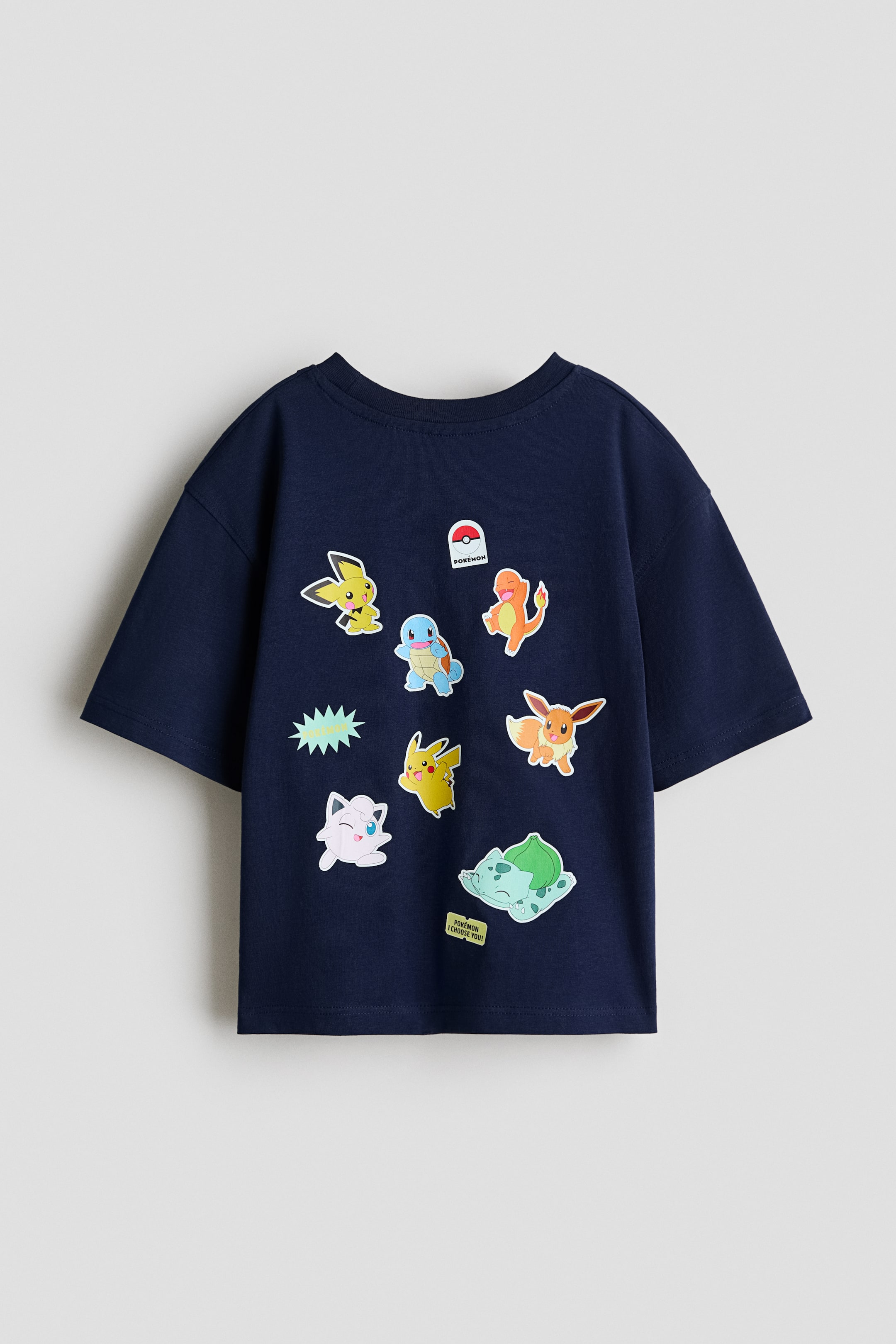 Navy blue/Pokémon Printed cotton T-shirt for kids | H&M IN