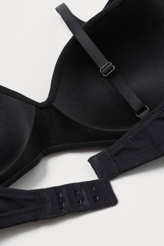 Set van 2 katoenen beha's met padding - Kort - Wit/zwart - DAMES | H&M BE