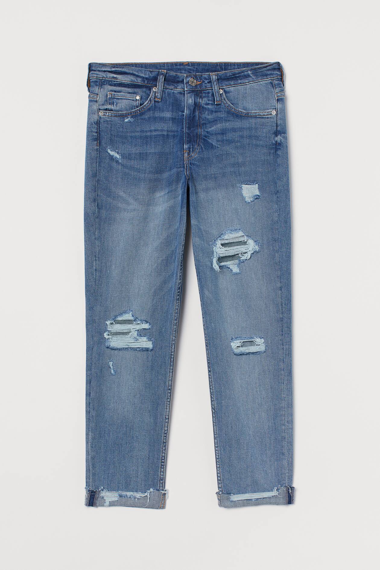 Girlfriend Regular Jeans - Denim blue - Ladies | H&M HK