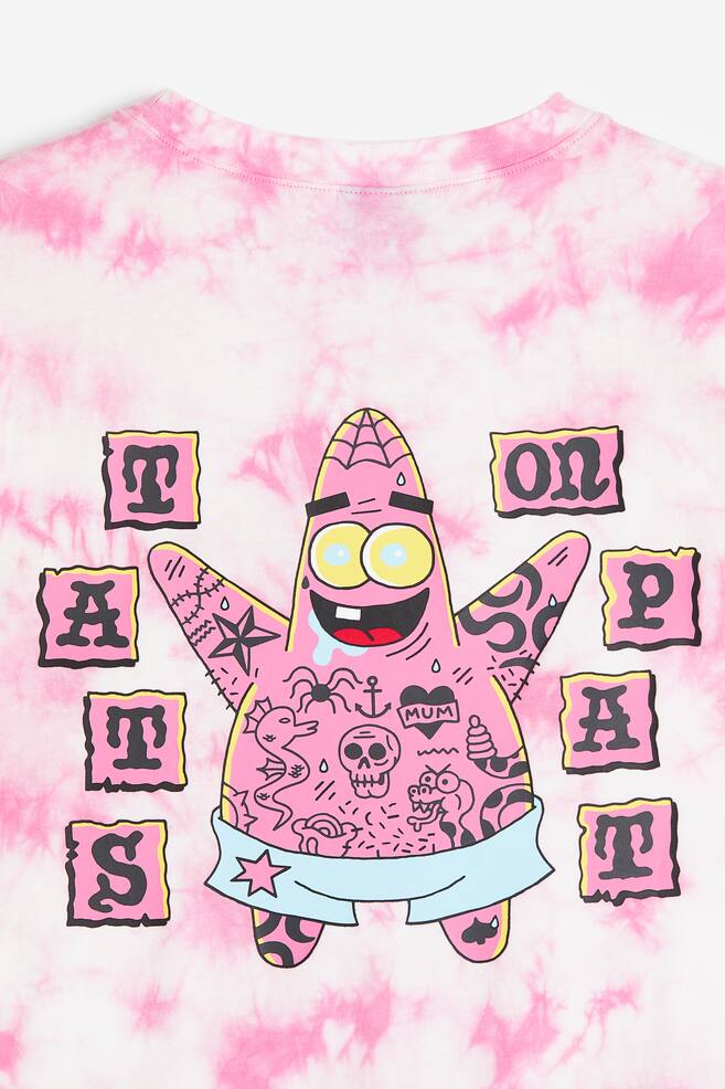 Tank Top with Printed Design - Pink/SpongeBob - Men | H&M US