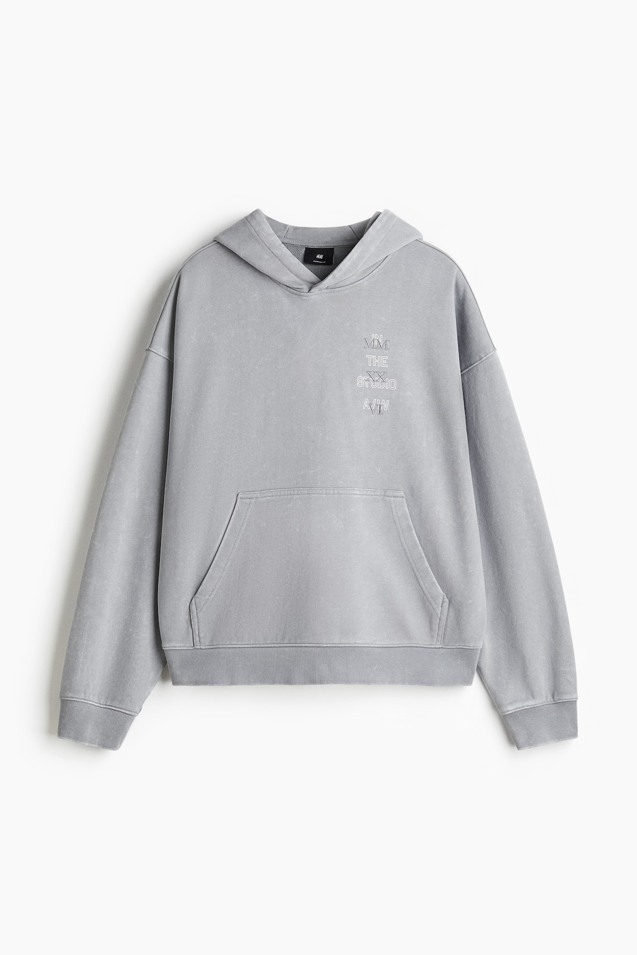 Men’s Light gray Oversized Washed Hoodie | H&M PH