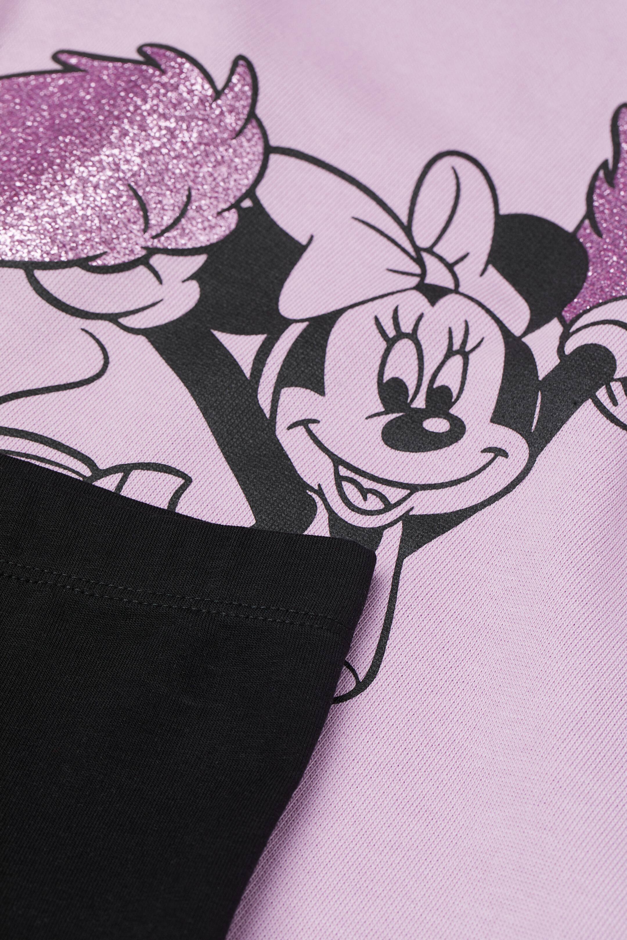 2-piece printed set - Light purple/Minnie Mouse - Kids | H&M GB