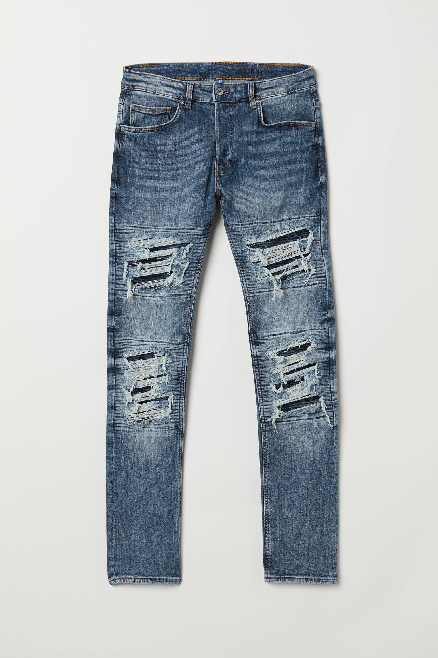 Trashed Skinny Jeans - Denim blue - Men | H&M