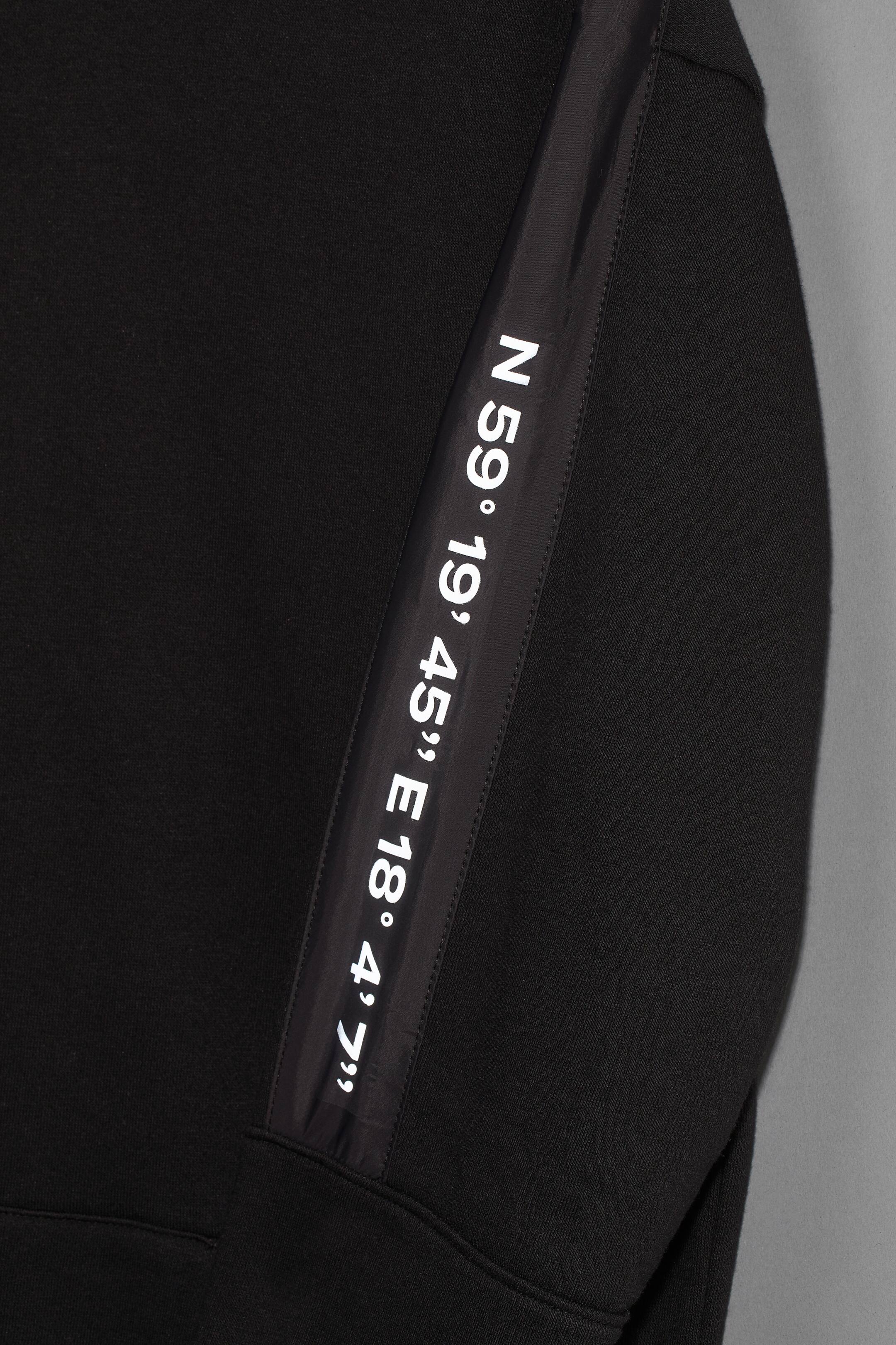 Sleeve Panel-detail Hoodie - Black - Men | H&M CA