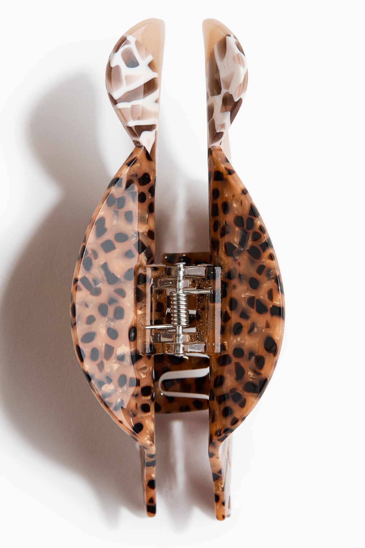 Women's Beige/tortoiseshell pattern Turtle-Shaped Hair Claw | H&M US