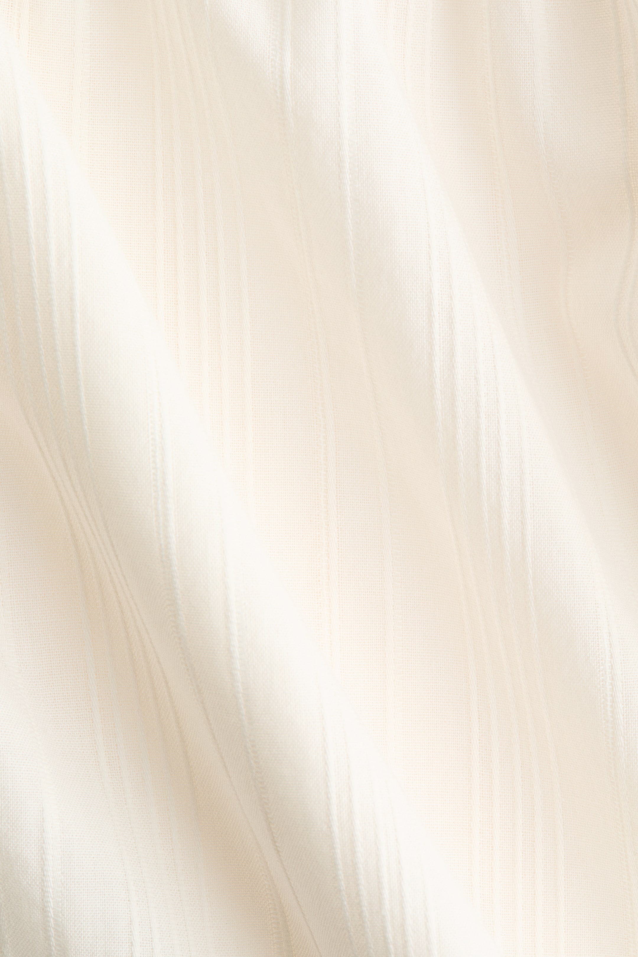 Tie-back puff-sleeved top - Cream - Ladies | H&M HK