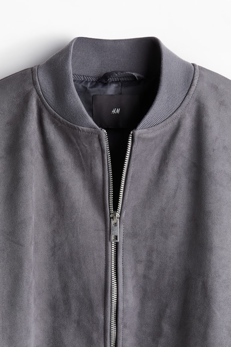 Men’s Gray Regular Fit Bomber Jacket | H&M US