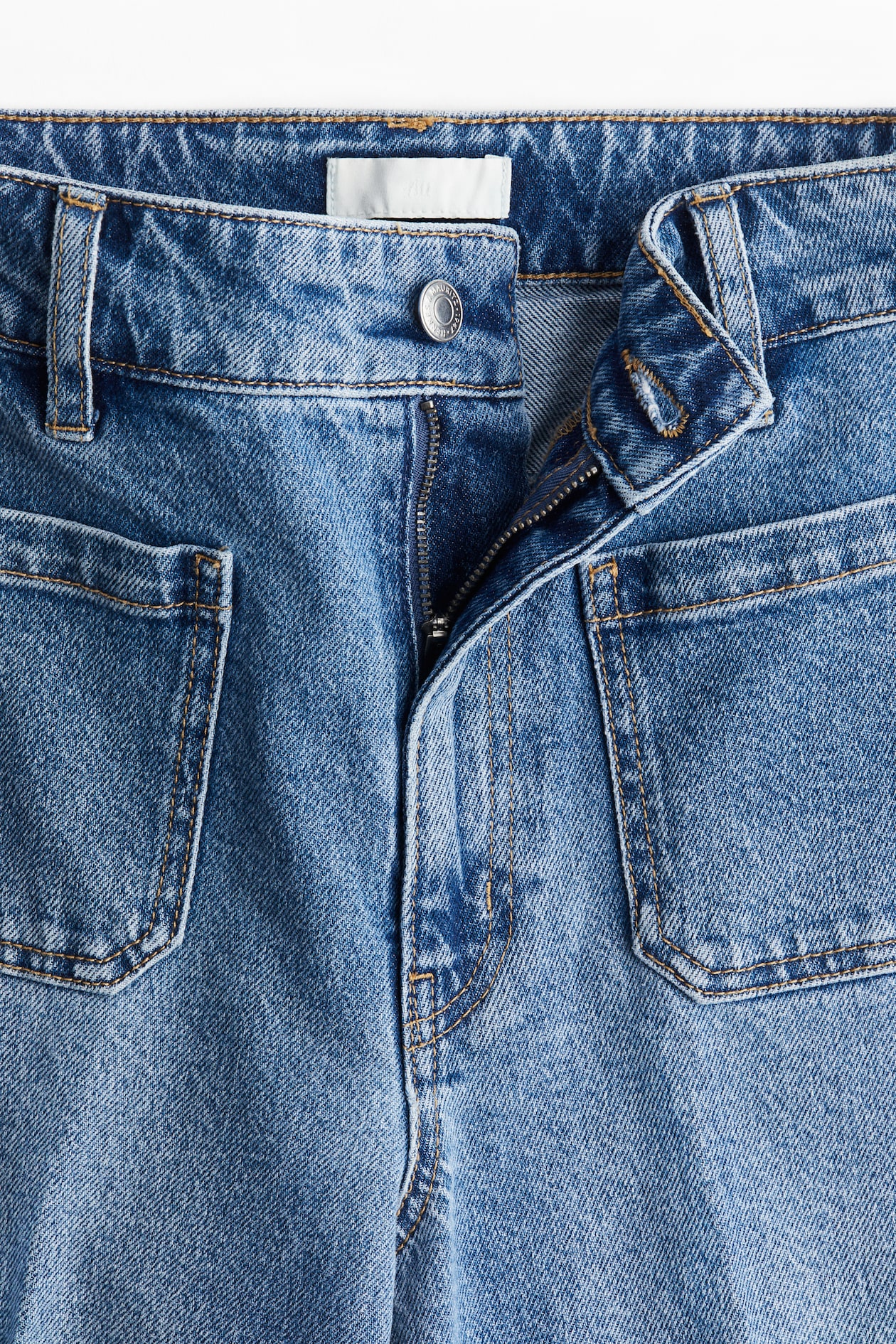 Wide High Jeans - Light denim blue - Ladies | H&M US