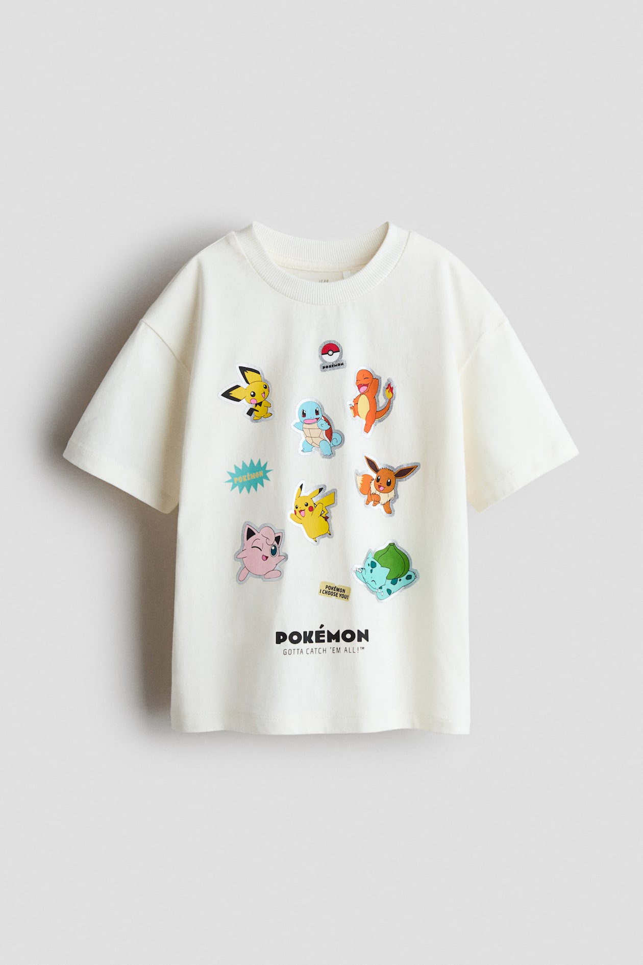 Playera oversized con diseño - Blanco/Pokémon - Kids | H&M MX