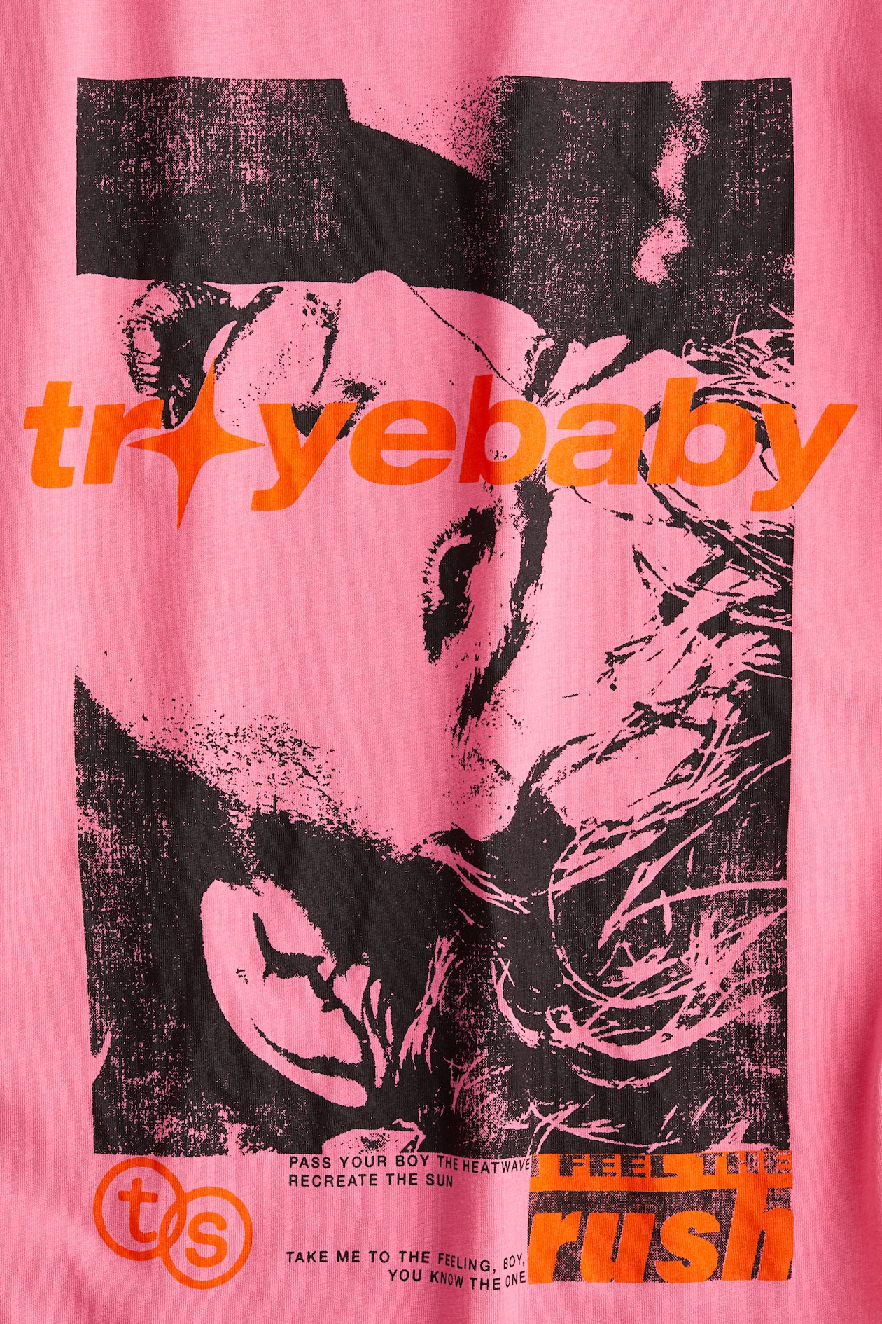 Women's Pink/Troye Sivan Oversized Printed T-Shirt | H&M US
