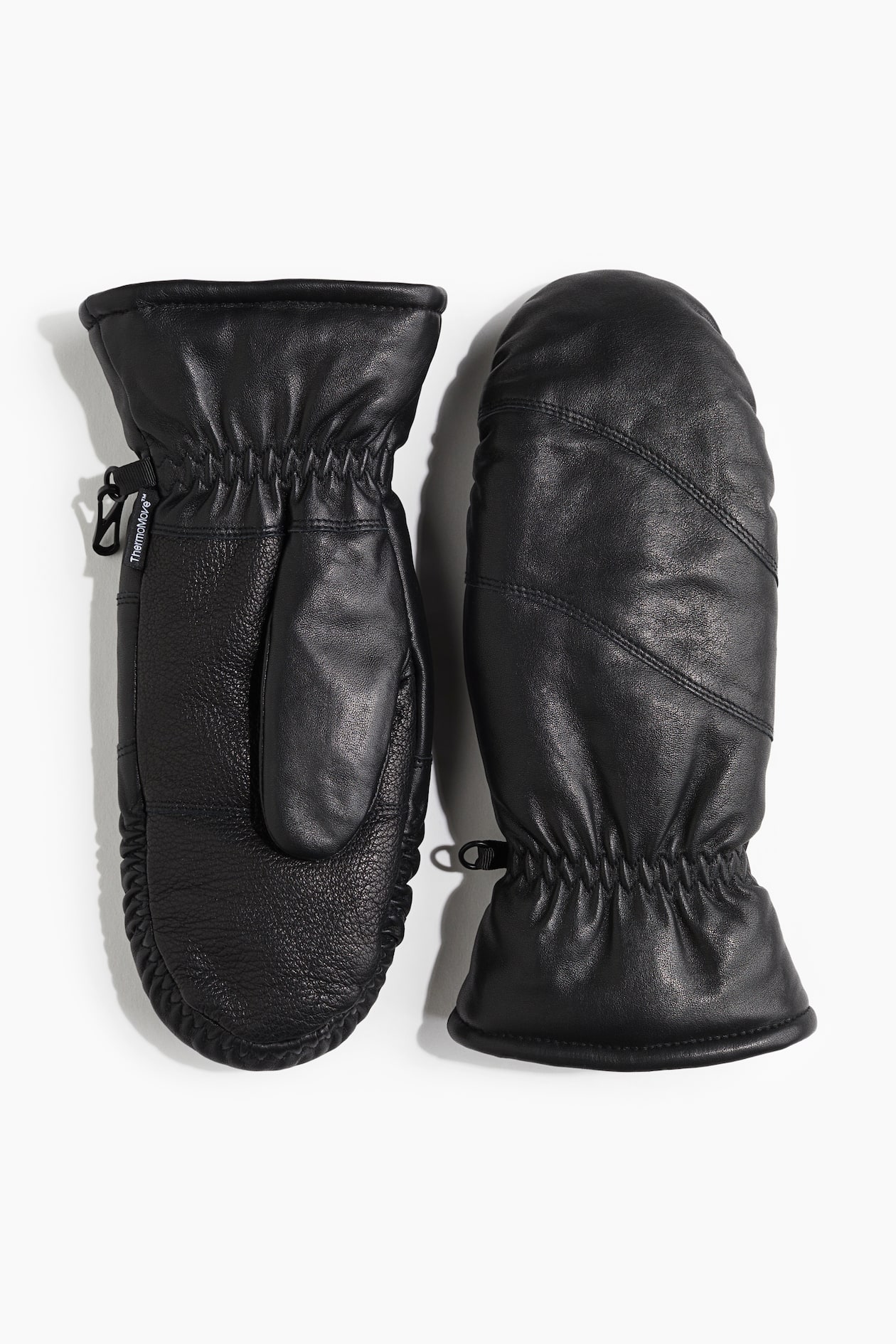 Leather Mittens with ThermoMove™ - Black - Ladies | H&M US