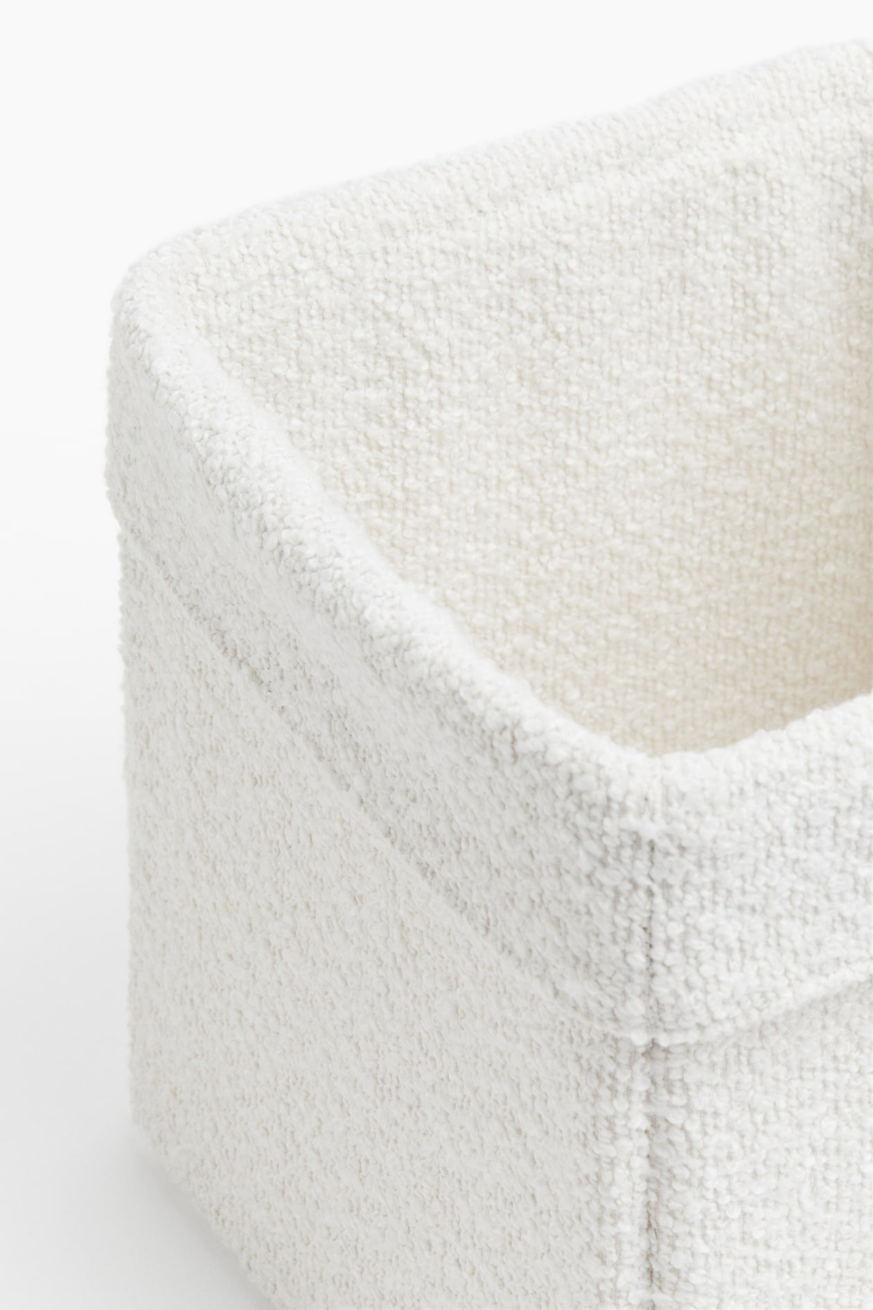 Bouclé Storage Basket - White - Home All | H&M US