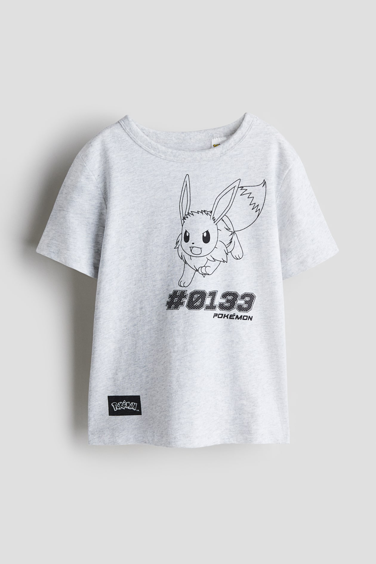 T-shirt in cotone fantasia - Grigio chiaro/Pokémon - BAMBINO | H&M IT