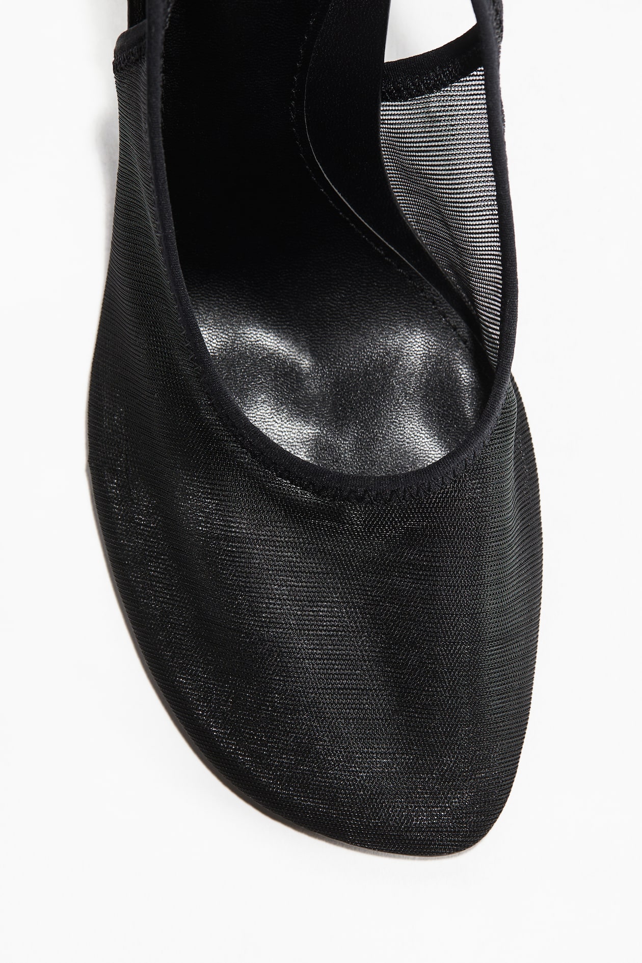 Women's Black Mesh Slingback Pumps | H&M US