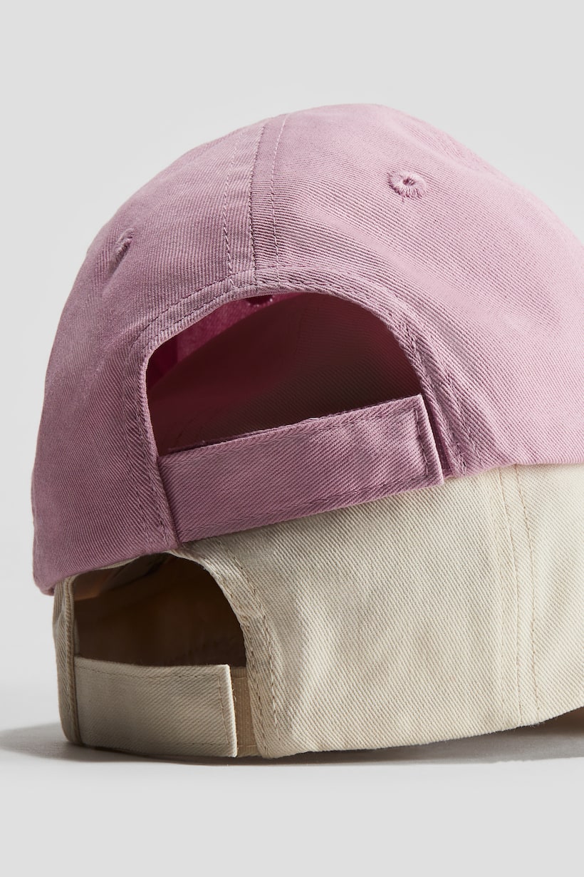 2-Pack Cotton Twill Caps - Pink/light beige - Kids | H&M US