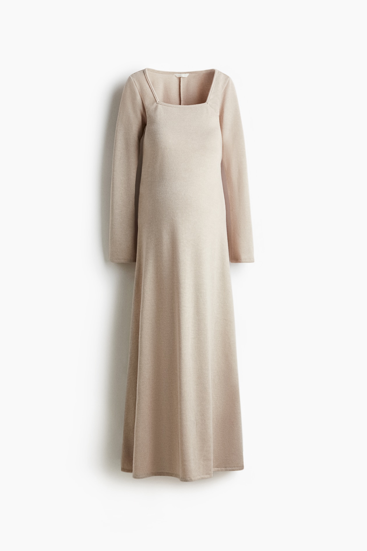 MAMA Fine-knit dress - Light beige - Ladies | H&M GB