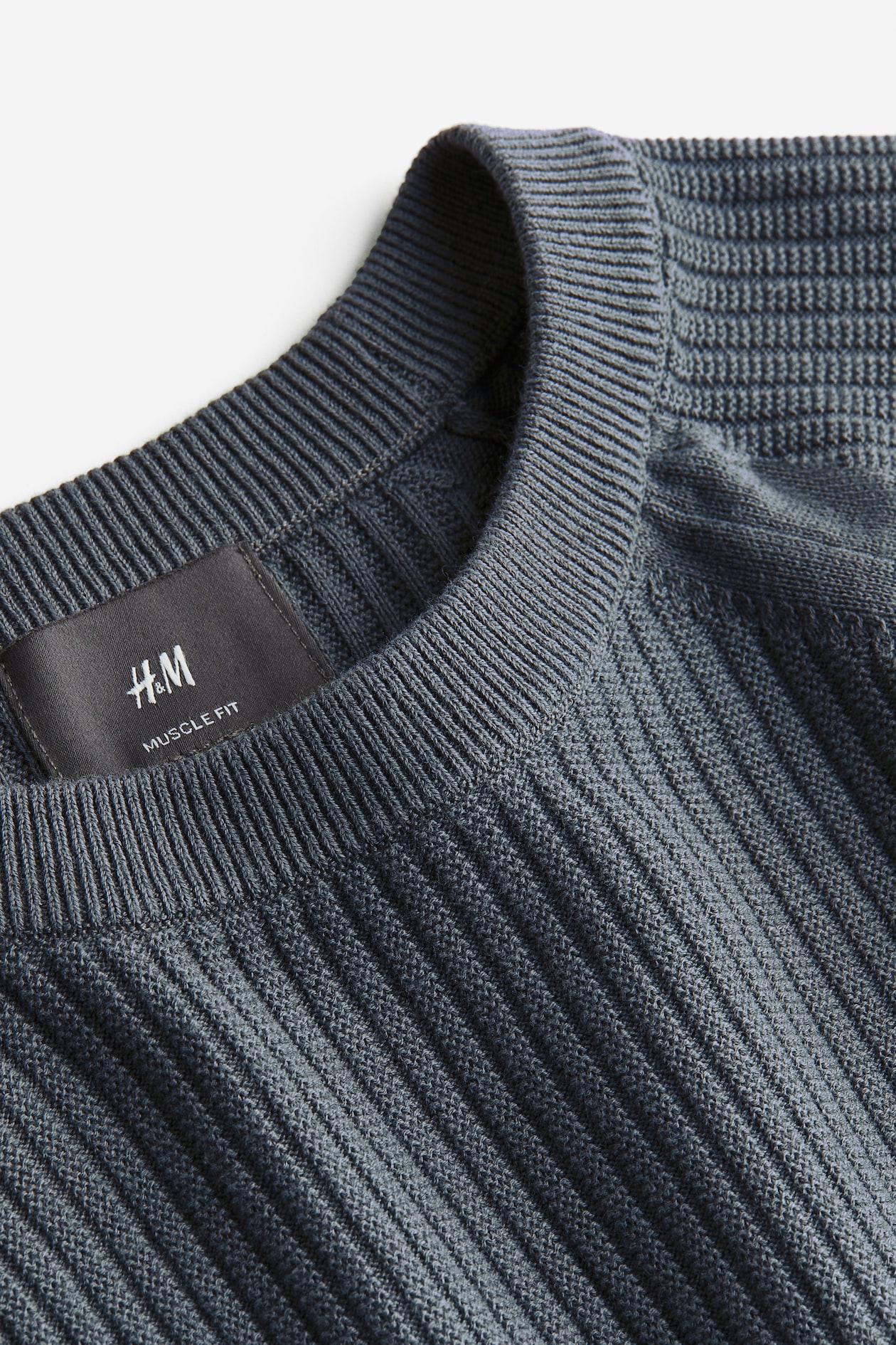 Muscle Fit Knit Sweater - Dark gray - Men | H&M US