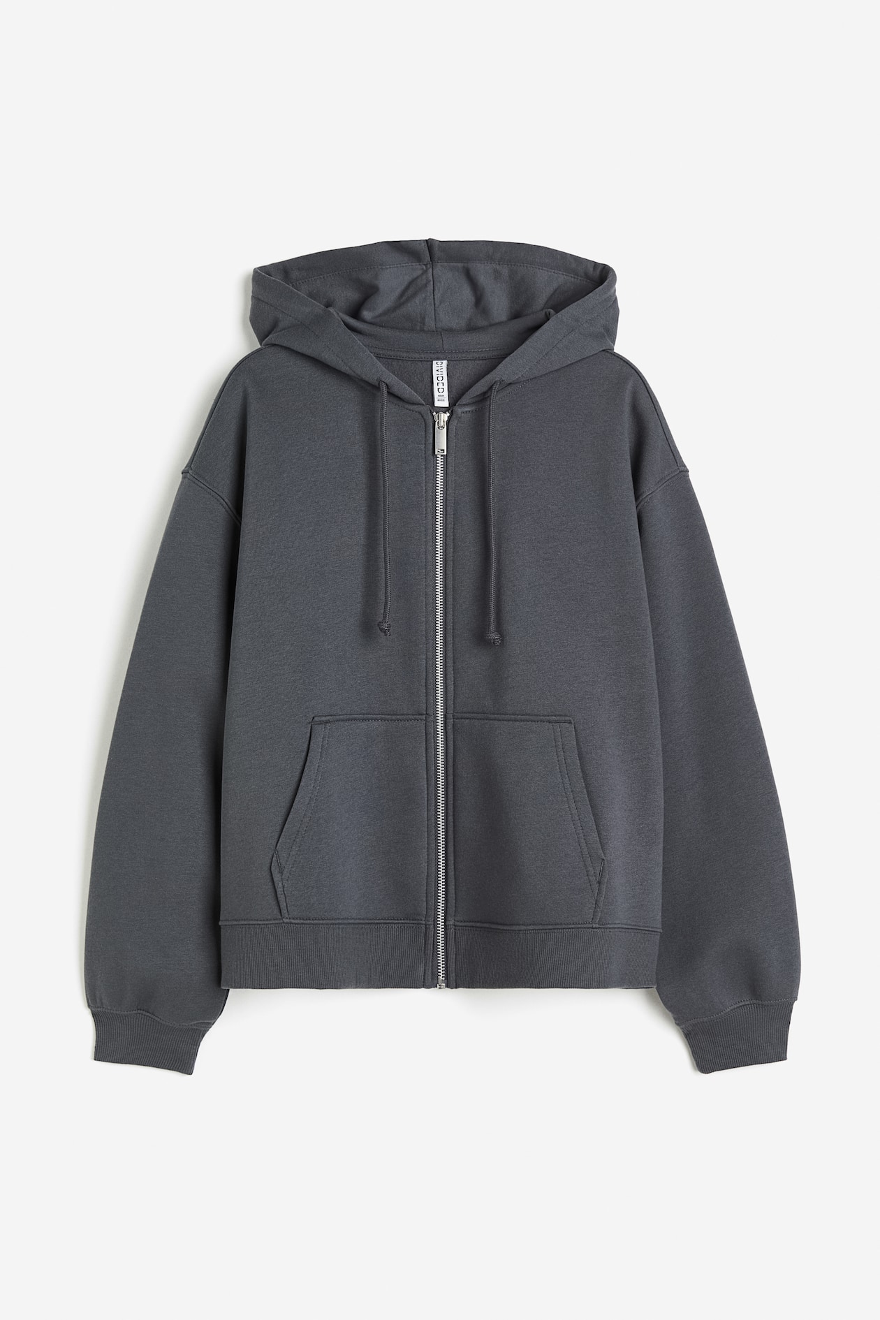 Women's Dark grey Zip-through hoodie | H&M MY