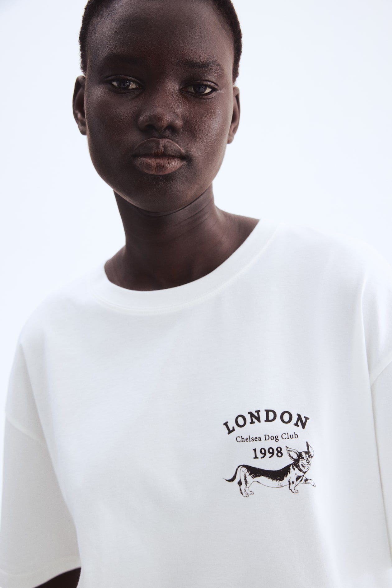 Women's White/London Oversized Tee | H&M AU