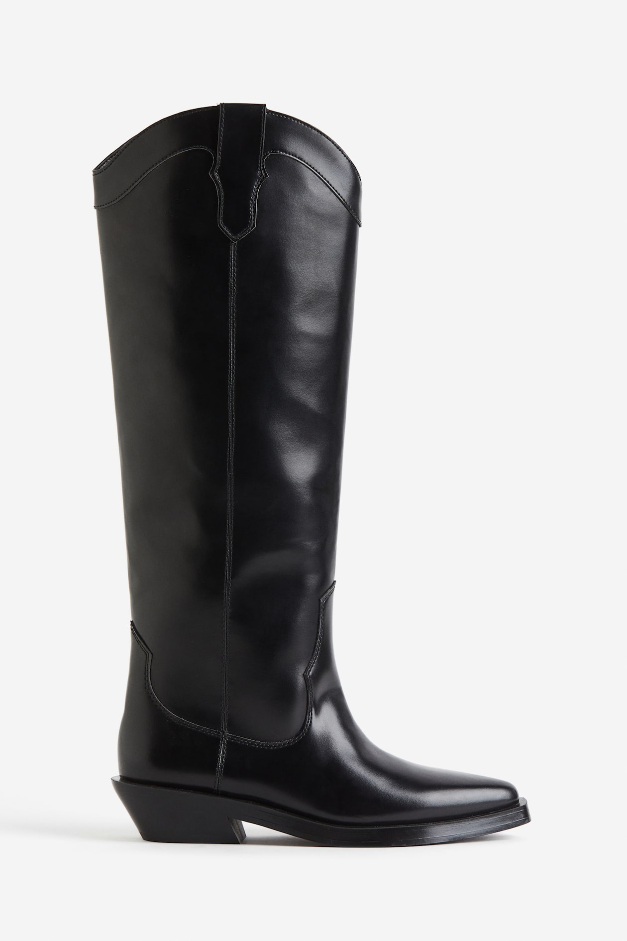 Knee-high cowboy boots - Black - Ladies | H&M GB
