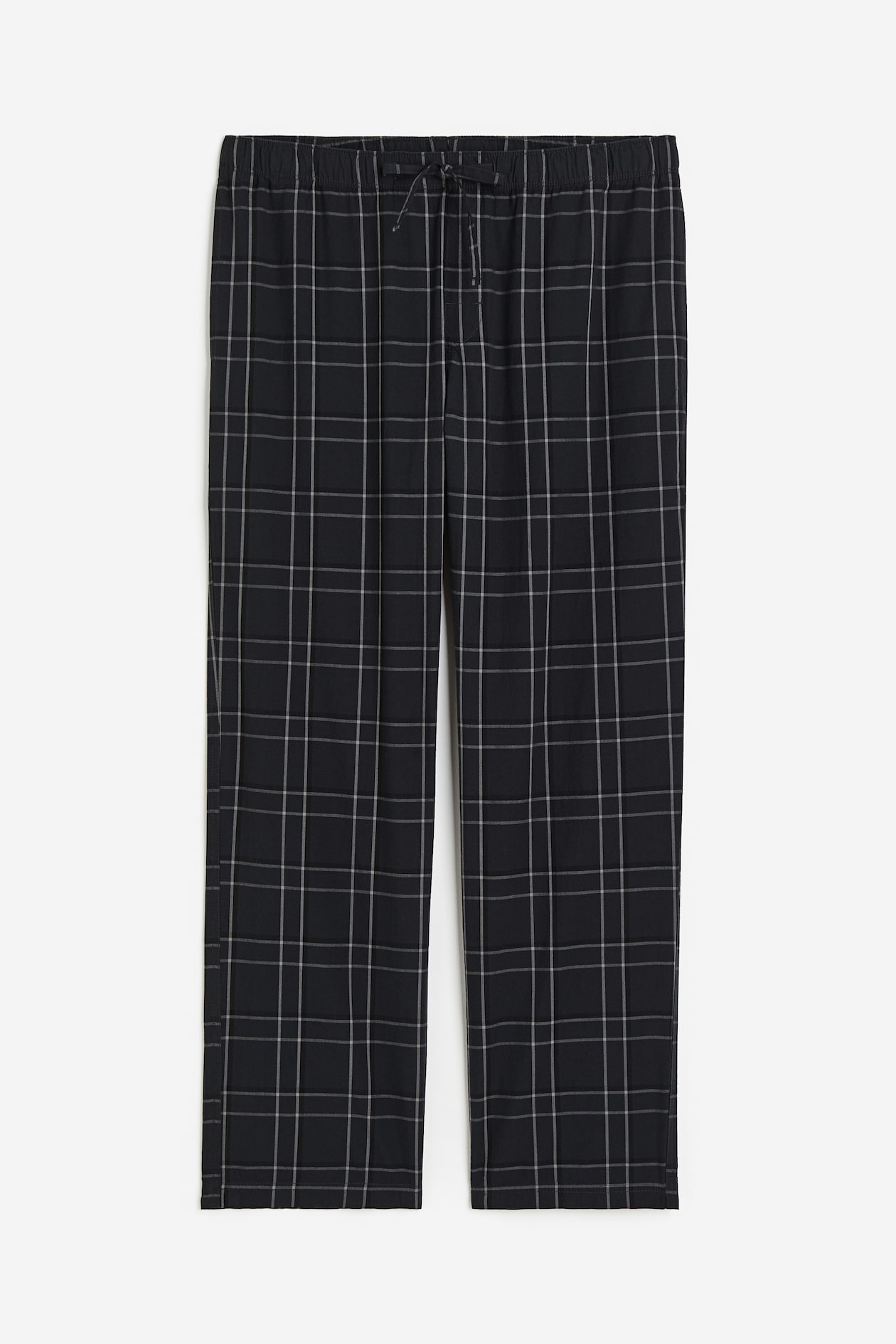 Relaxed Fit Pajama Pants - Dark gray/checked - Men | H&M US