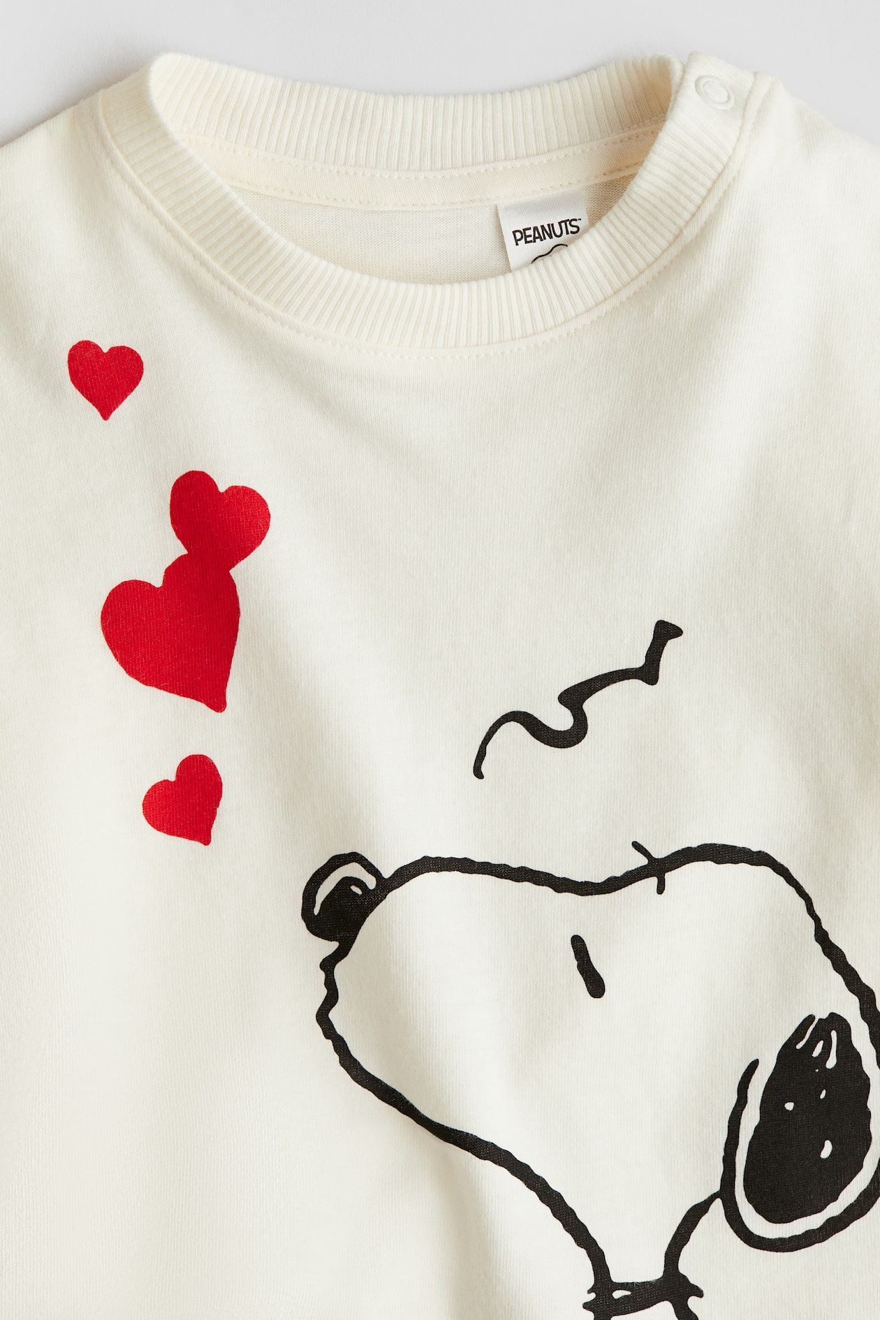 Long-Sleeved T-Shirt - White/Snoopy - Kids | H&M US
