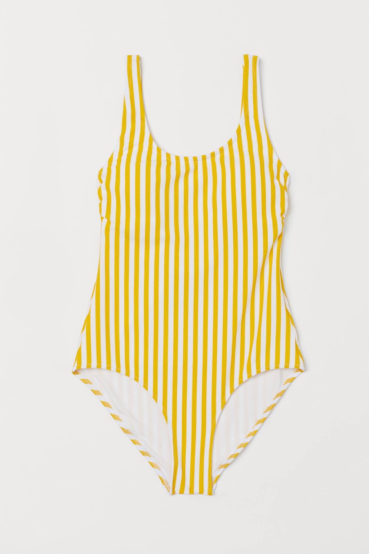 Traje de baño copas acolchadas - Amarillo/Rayas - MUJER | H&M ES