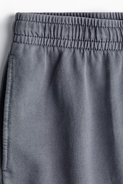 Women's Blue-gray Washed Cotton Sweatpants | H&M US