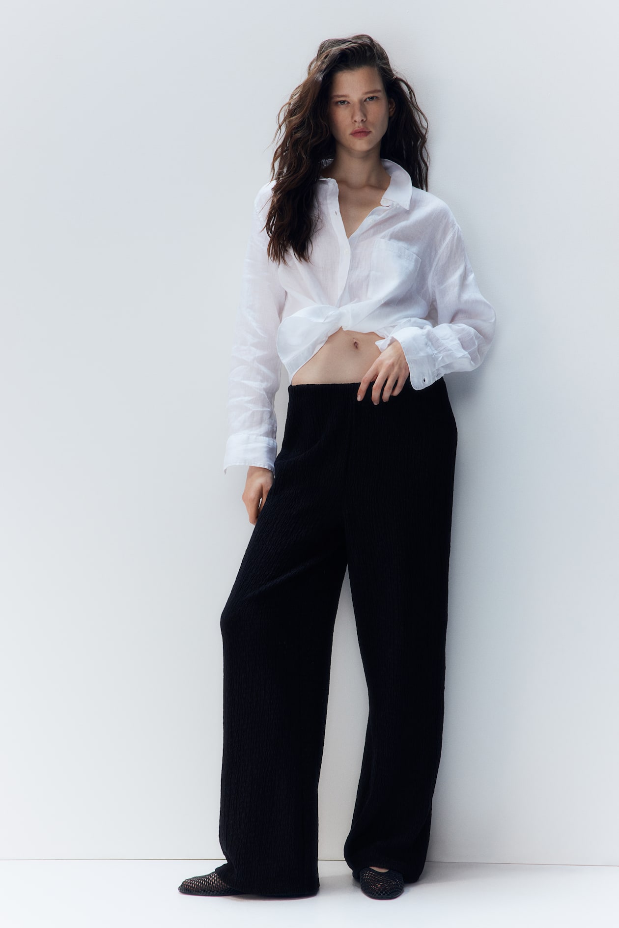 Панталон от трико - Черен - ЖЕНИ | H&M BG