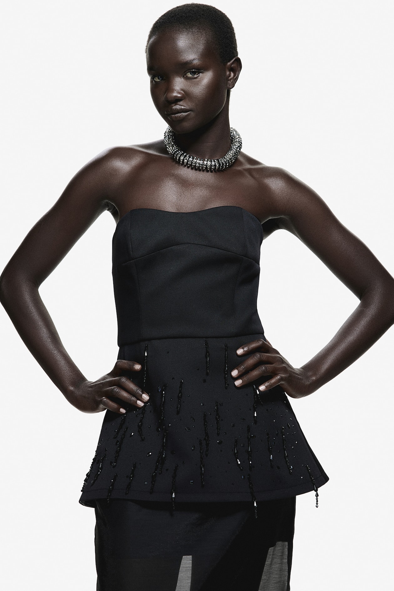 Top Bandeau Bandeau Grossesse H&m Top bandeau ornementé Noir FEMME H&M FR