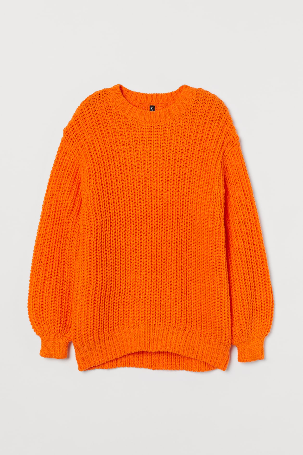 Suéter en tejido grueso - Naranja neón - Ladies | H&M MX