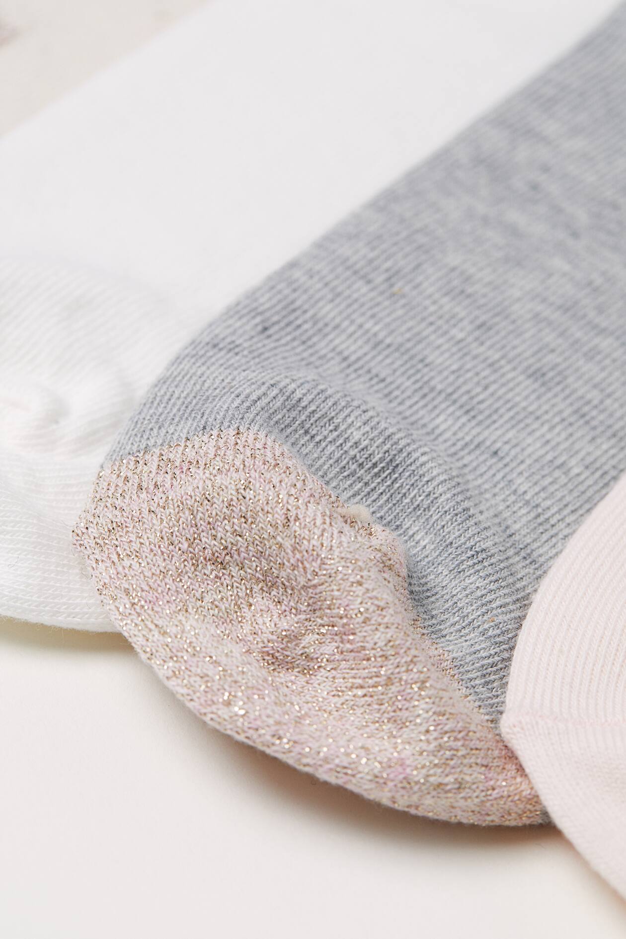 5-pack trainer socks - Grey/Glittery - Ladies | H&M IE