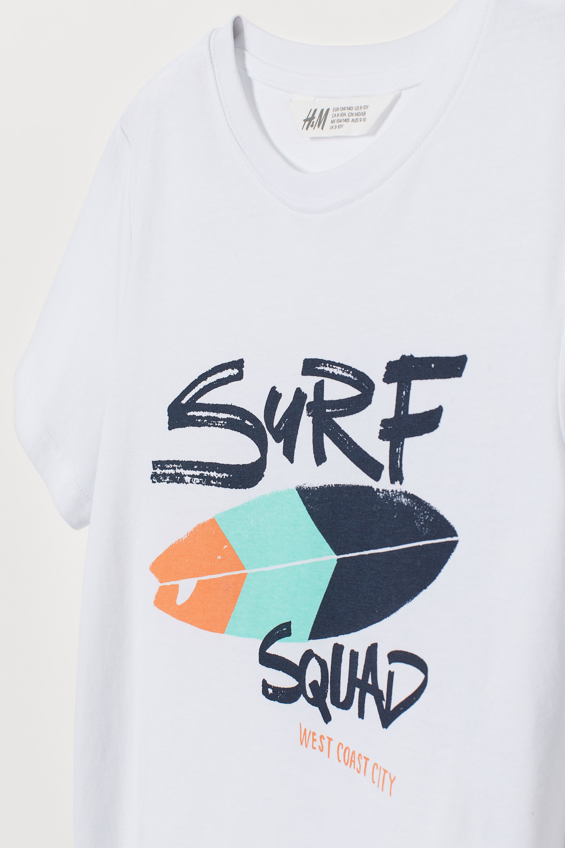 Printed T-shirt - White/surfboard - Kids | H&M CA
