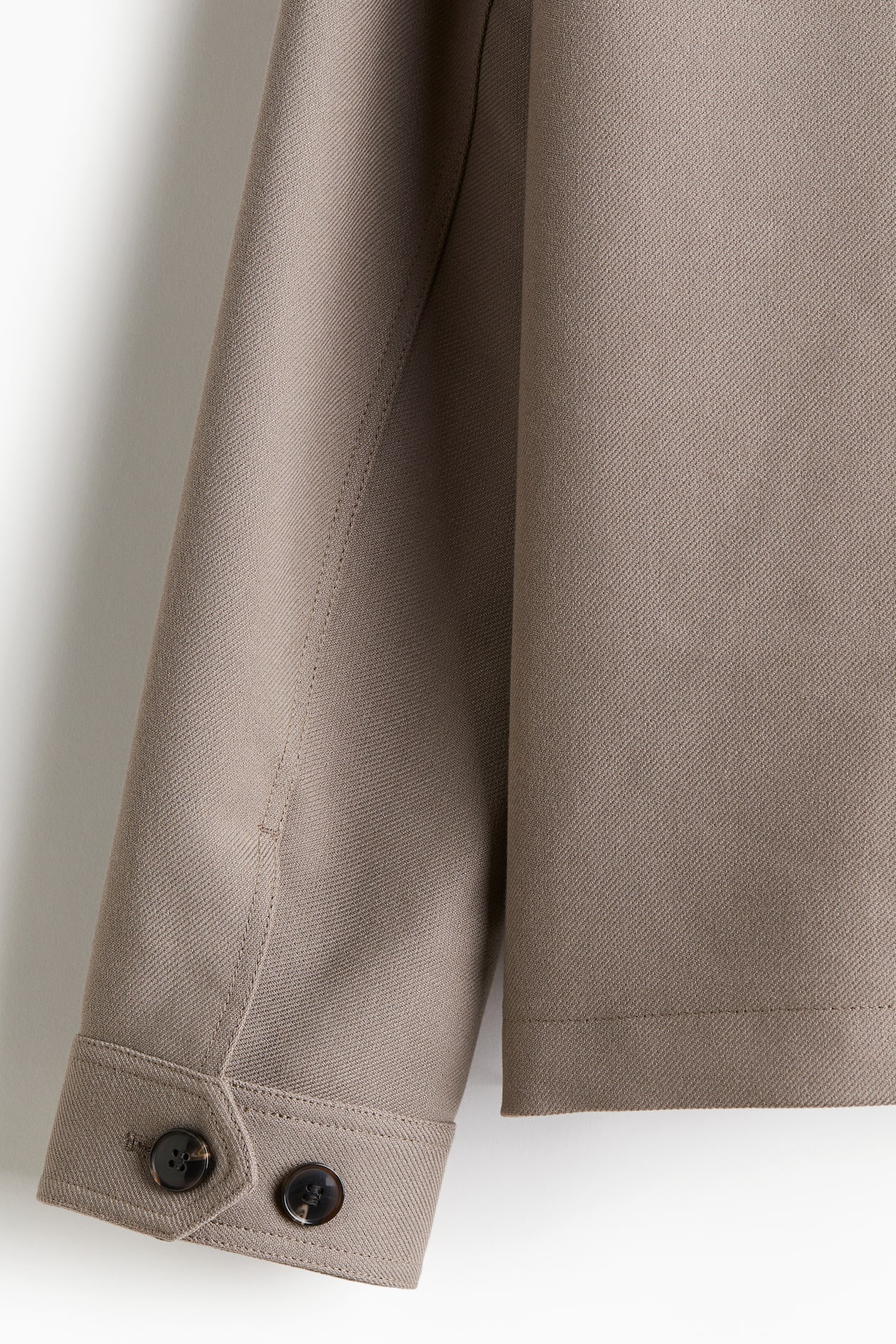Regular Fit Pocket-Detail Shacket - Taupe - Men | H&M US